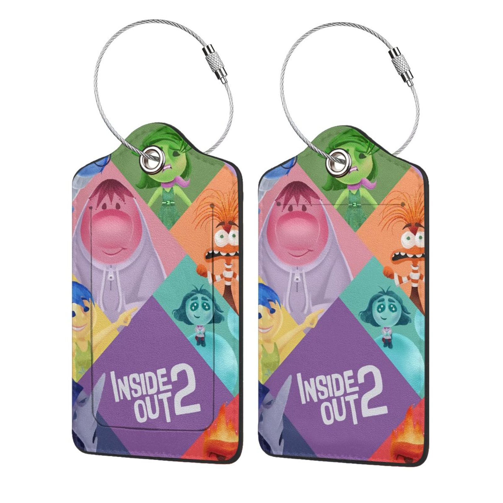 Inside Out 2 Luggage Tags for Suitcases Travel ID Identification Labels ...
