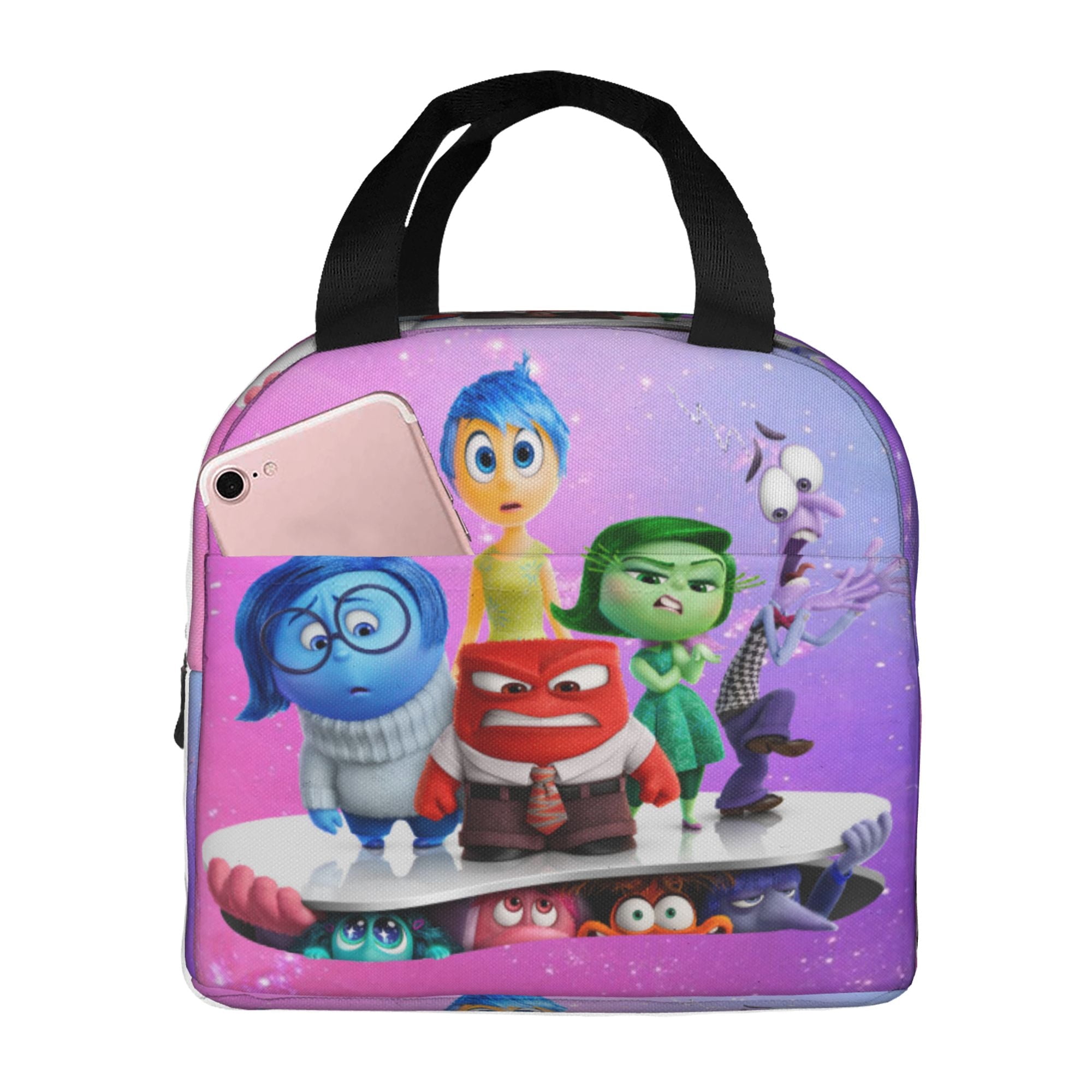 Inside Out 2 Lunch Bag Tote Bag Insulated Lunch Box Picnic Beach ...