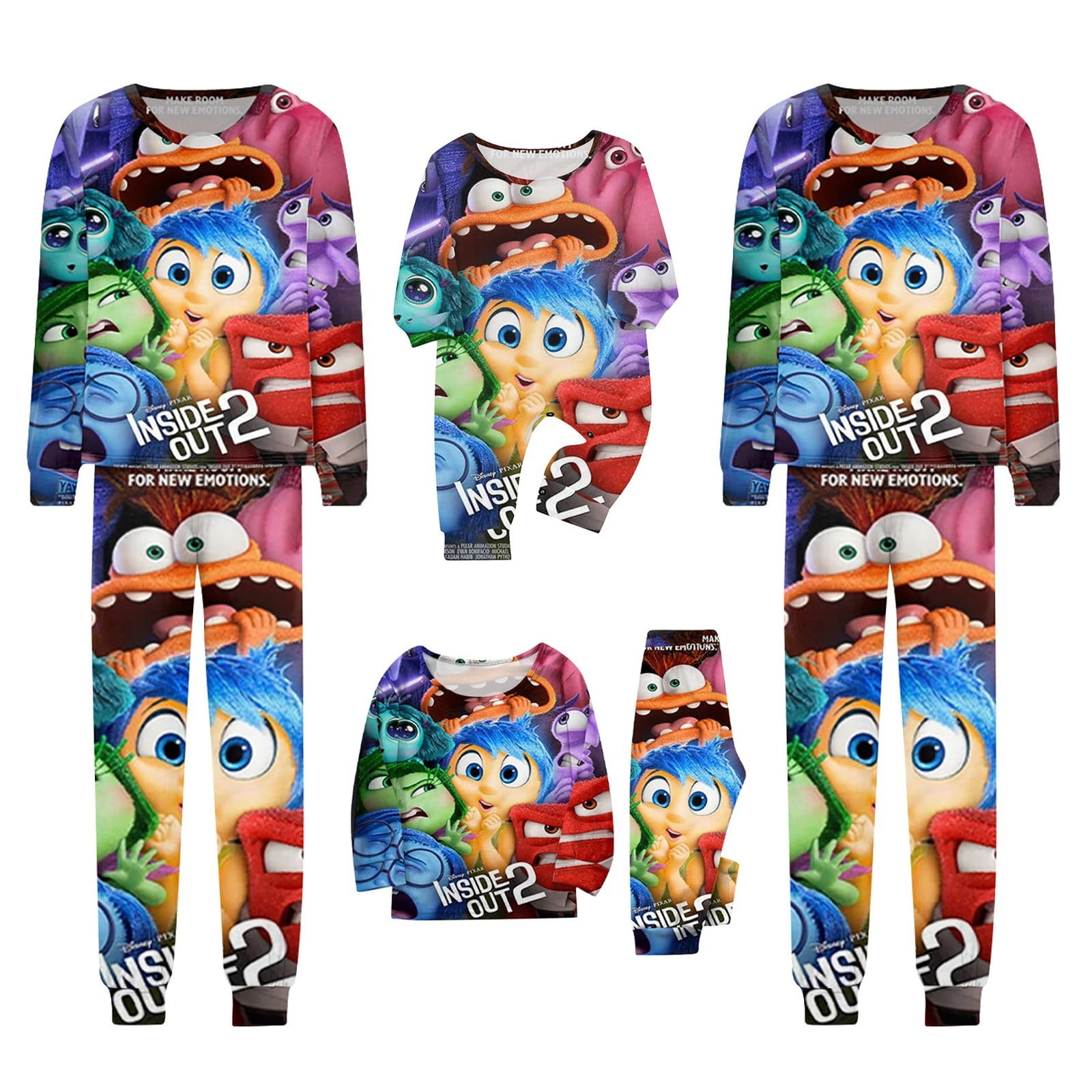 Inside Out 2 Matching Pajamas, Matching Family Outfits Matching Pjs ...