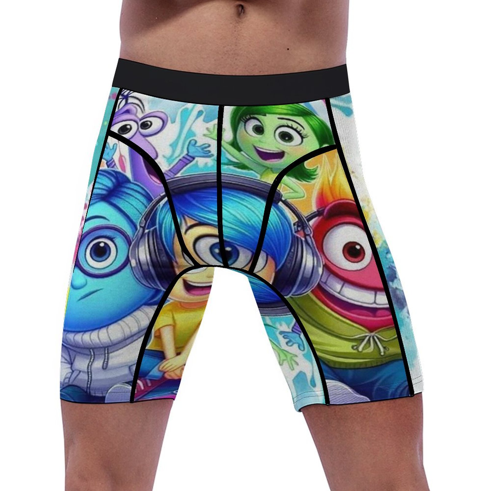 Inside Out 2 Men's Compression Shorts Underwear Spandex Running Shorts ...