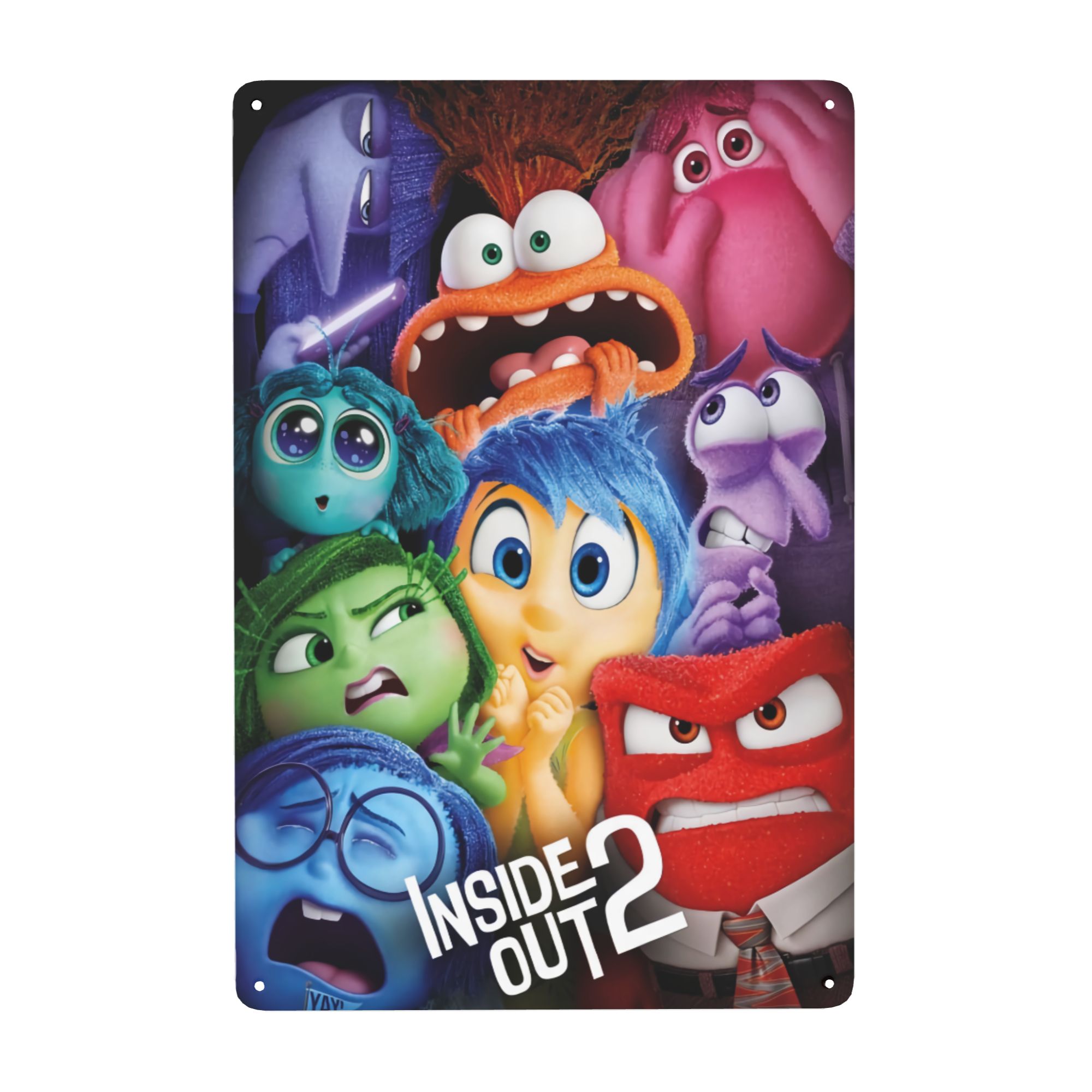 Inside Out 2 Metal Sign Decor Plaque Tin Signs Wall Decor Funny ...