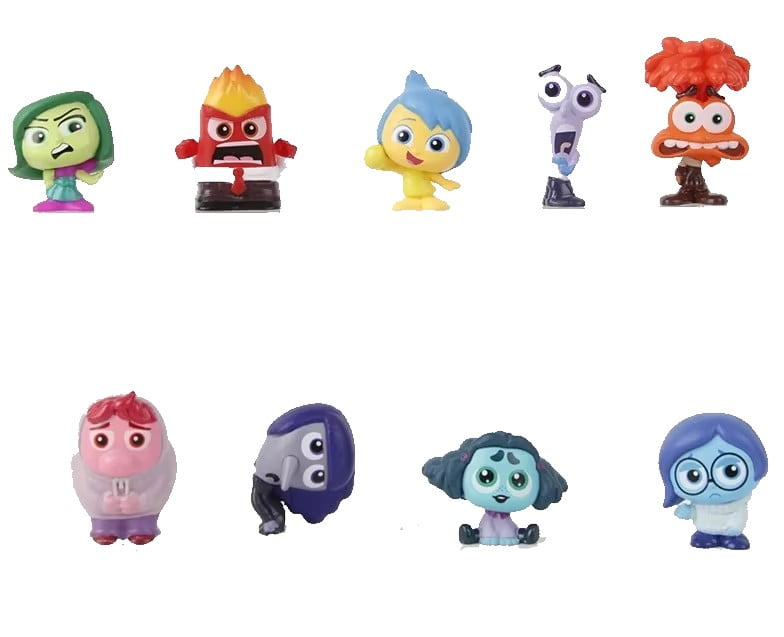 Inside Out 2 Mini Figures Action Figure Toy 9 pcs Set - Walmart.com