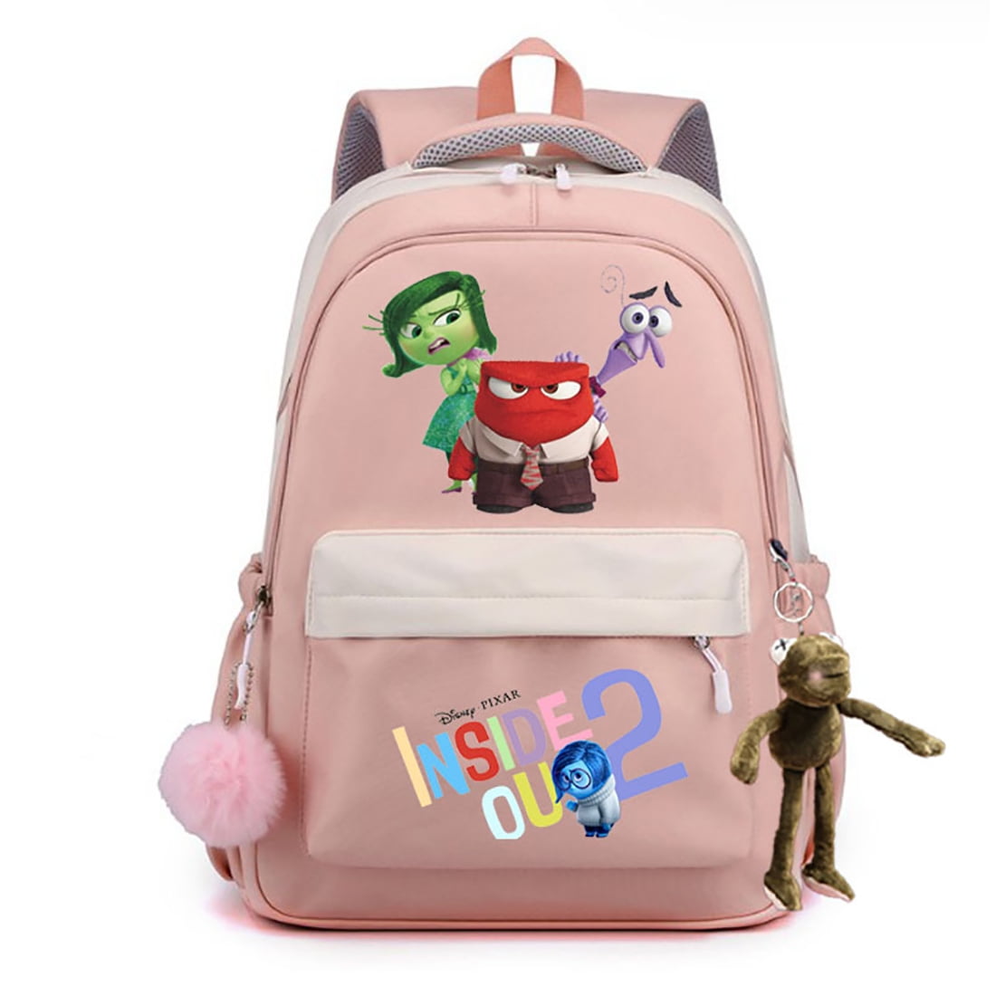 Inside Out 2 Nylon Backpack Cartoon Comfort Backpack Casual Sports 3d ...