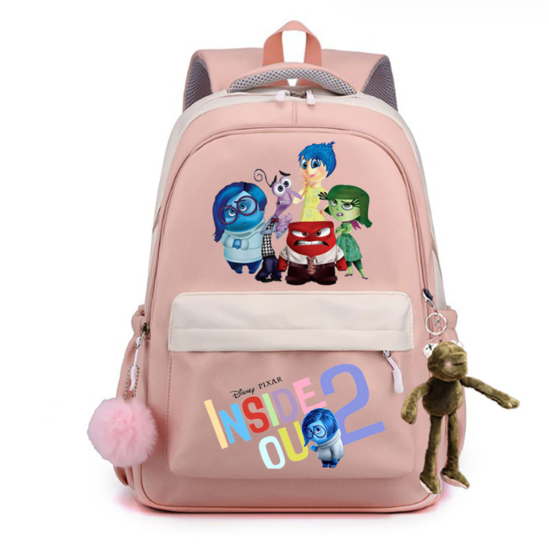 Inside Out 2 Nylon Backpack Cartoon Comfort Backpack Casual Sports 3d ...