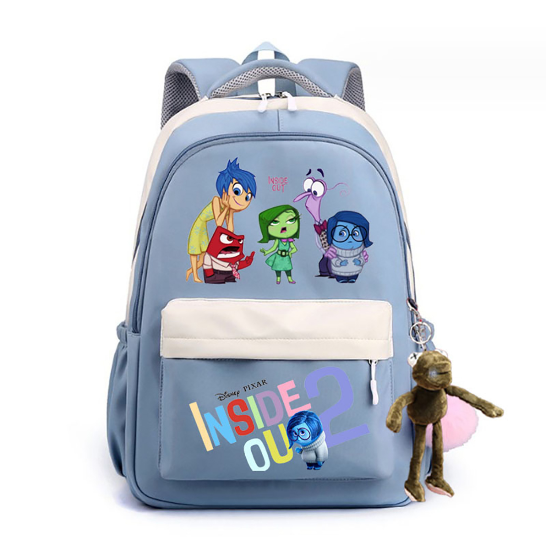Inside Out 2 Nylon Backpack Cartoon Comfort Backpack Casual Sports 3d ...