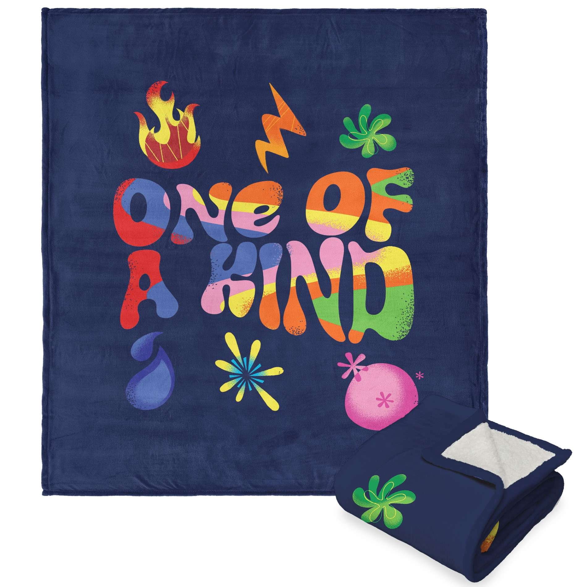 Inside Out 2 One Of A Kind Kids Silk Touch Sherpa Throw Blanket ...