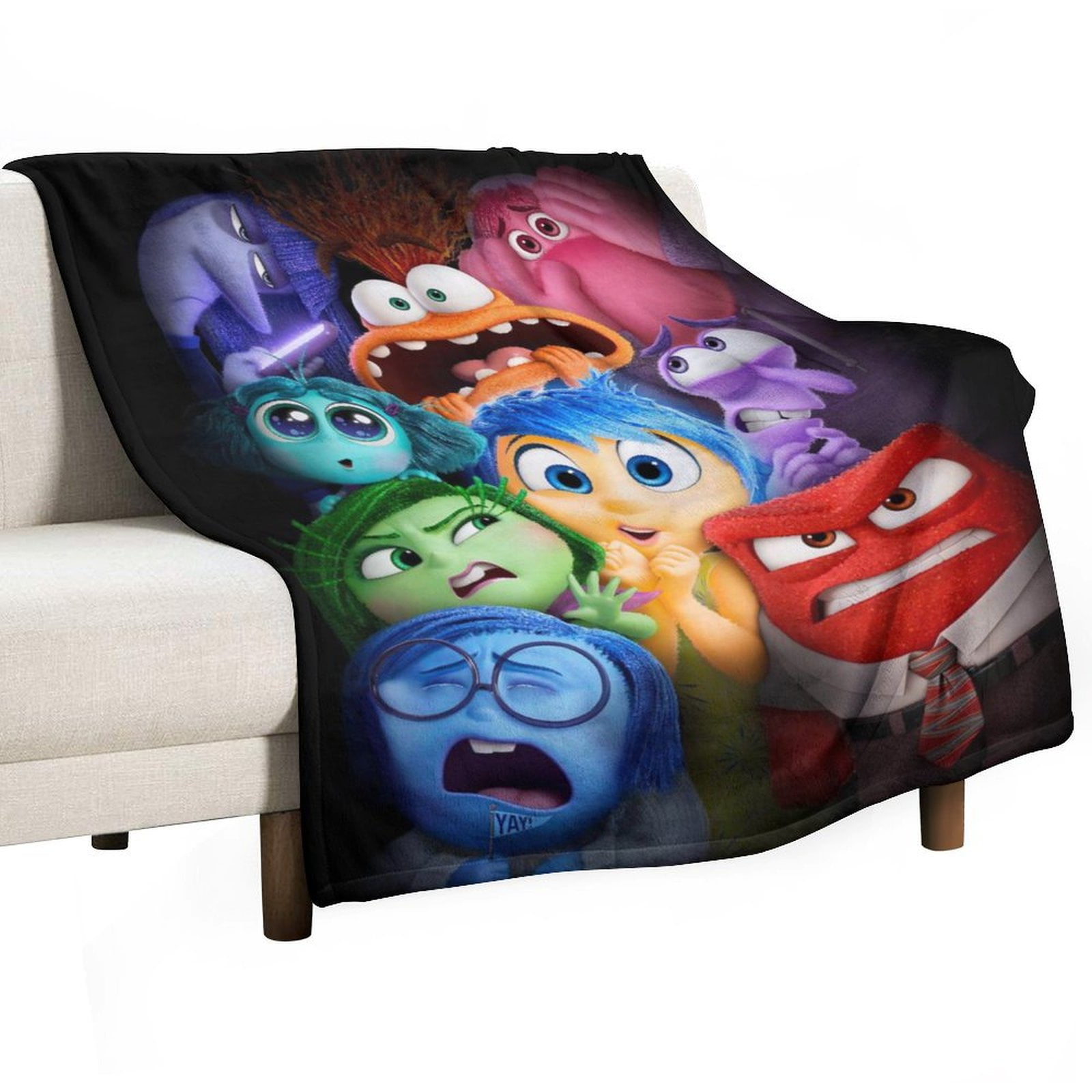 Inside Out 2 Plush Throw Blanket - Measures 40"x50" - Kids Super Soft ...