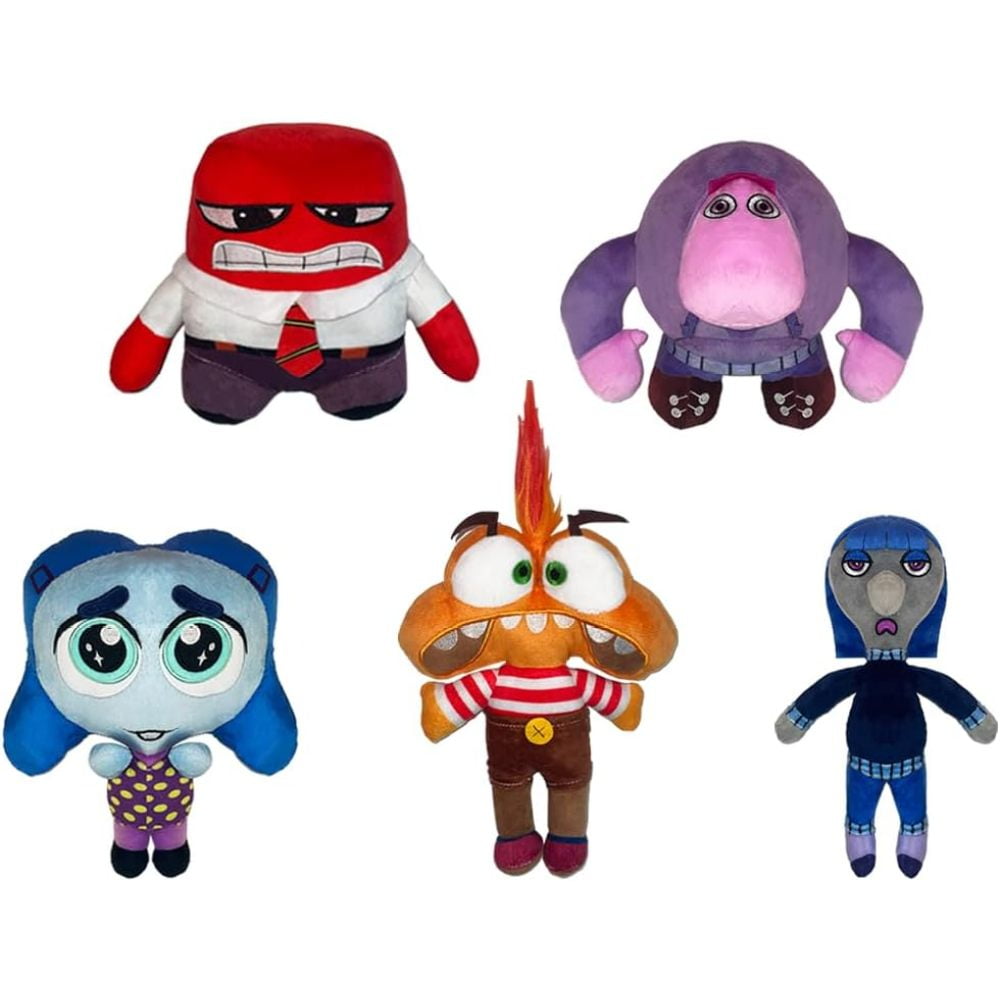 Inside Out 2 Plush Toys Set,Anxiety Joy Sad Embarrassment Pillow ...