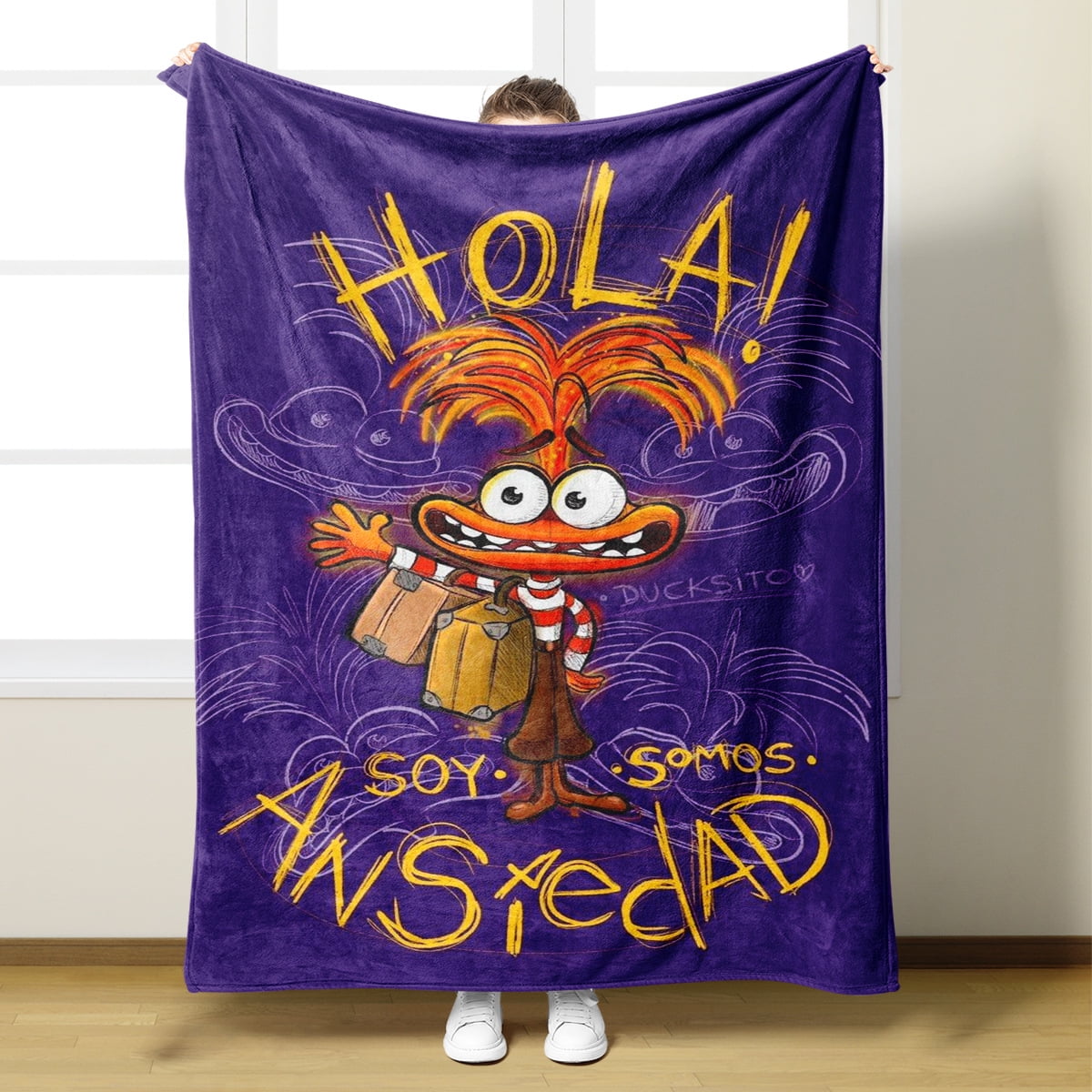Inside Out 2 Polyester Flannel Digital Print Blanket - Walmart.com