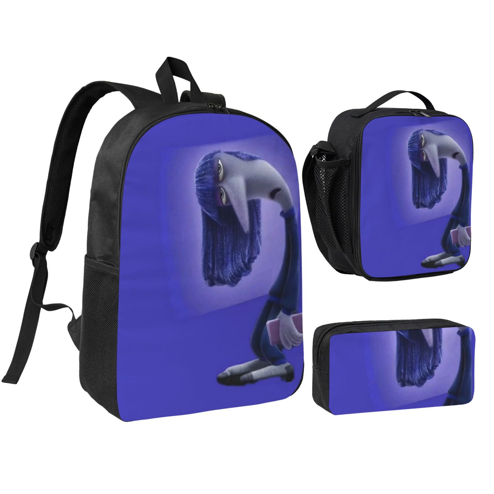 Inside Out 2 School Backpack with Lunch Box and Pencil Cas Backpack Set ...