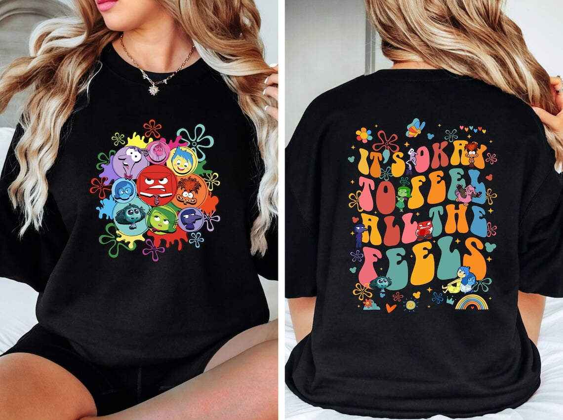 Inside Out 2 Shirt It's Okay To Feel All The Feels Shirt, Emotions ...