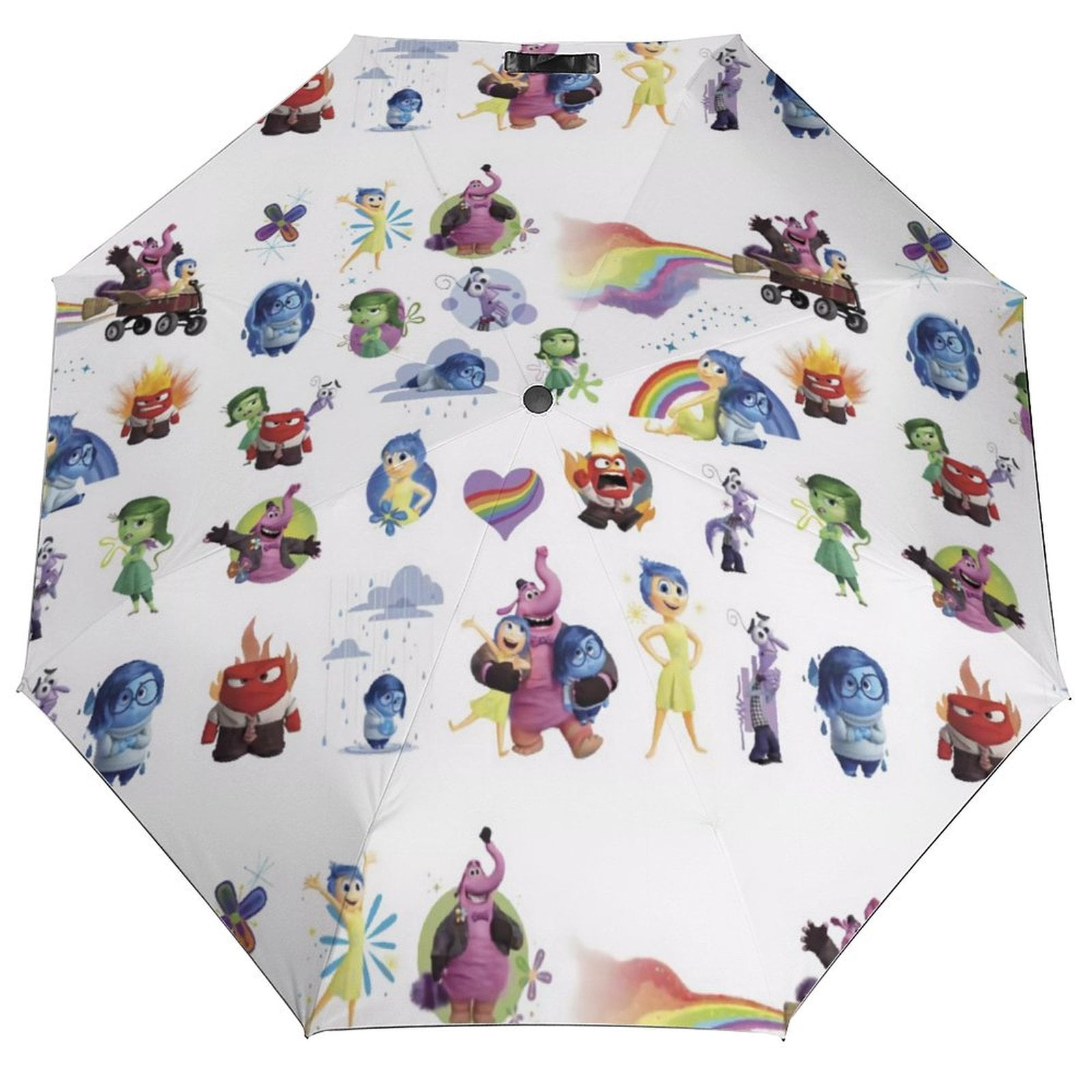 Inside Out 2 Sun umbrella Automatic Open/Close Sun Rain Travel Umbrella ...