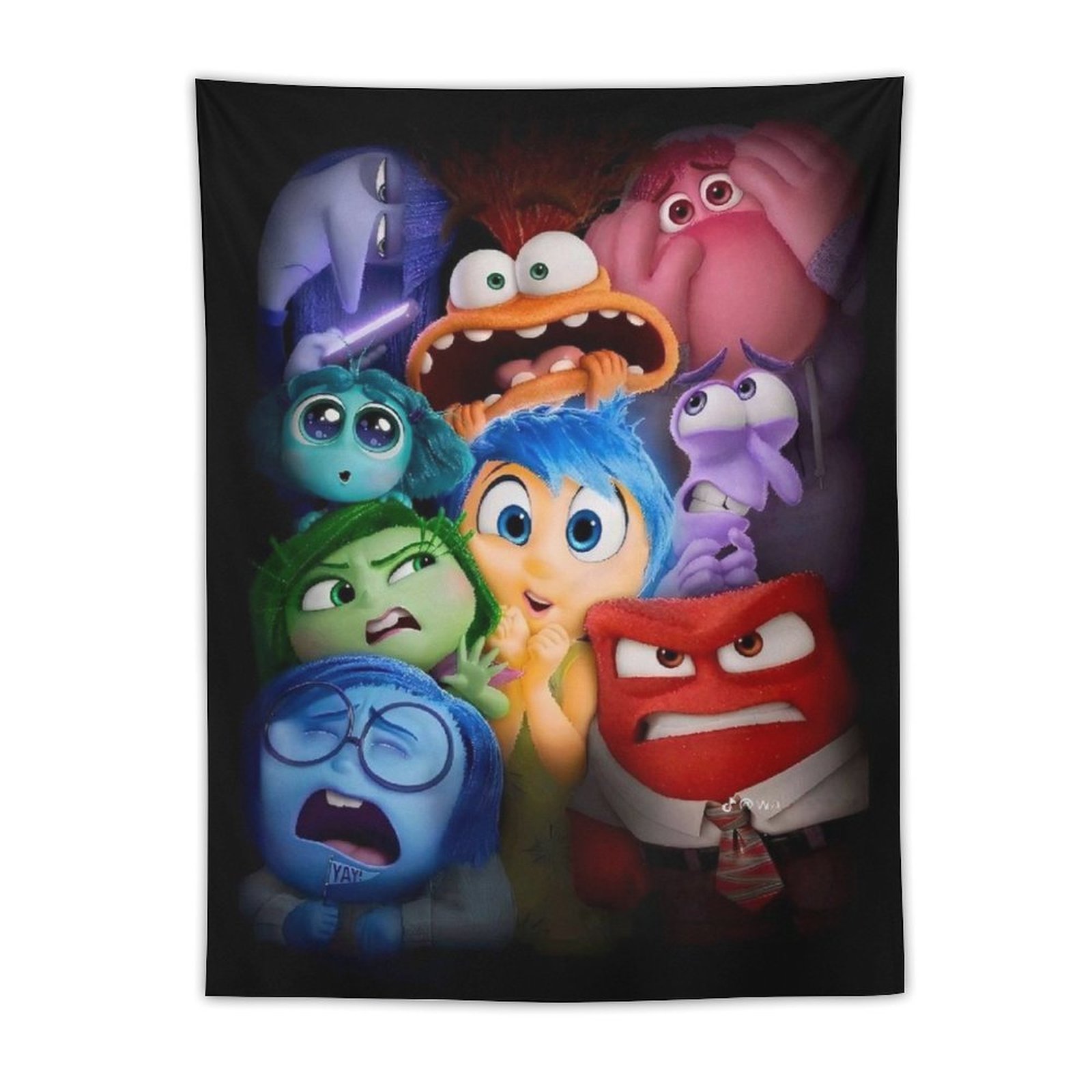 Inside Out 2 Tapestry Gift Wall Hanging Backdrop for Room Bedroom Girls ...