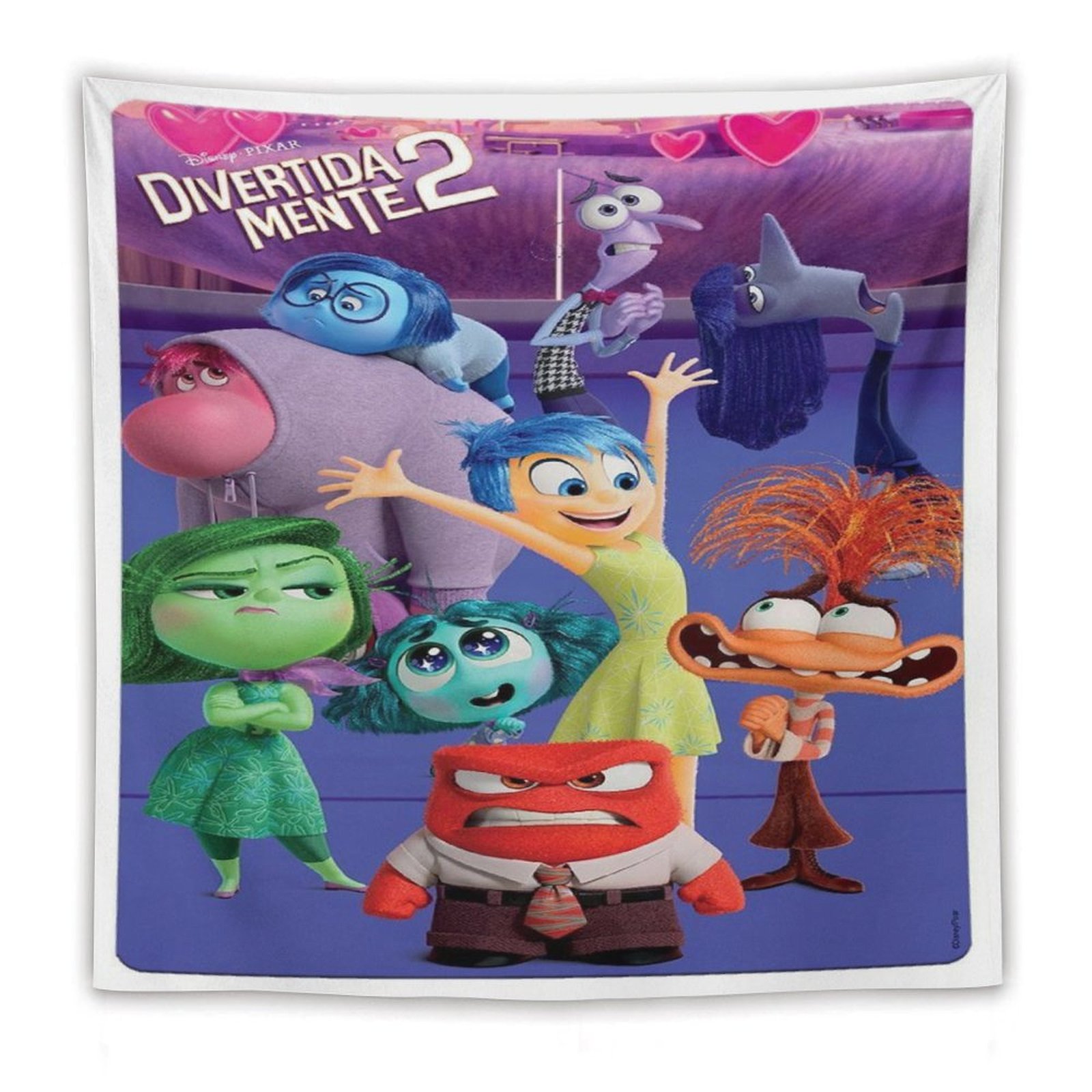 Inside Out 2 Tapestry Gift Wall Hanging Backdrop for Room Bedroom Girls ...