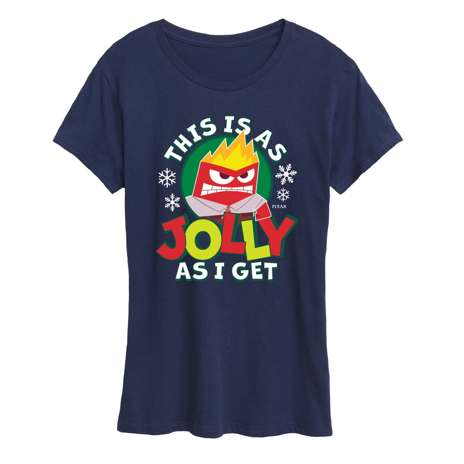 Inside Out 2 - This Is As Jolly As I Get - Women's Short Sleeve Graphic ...