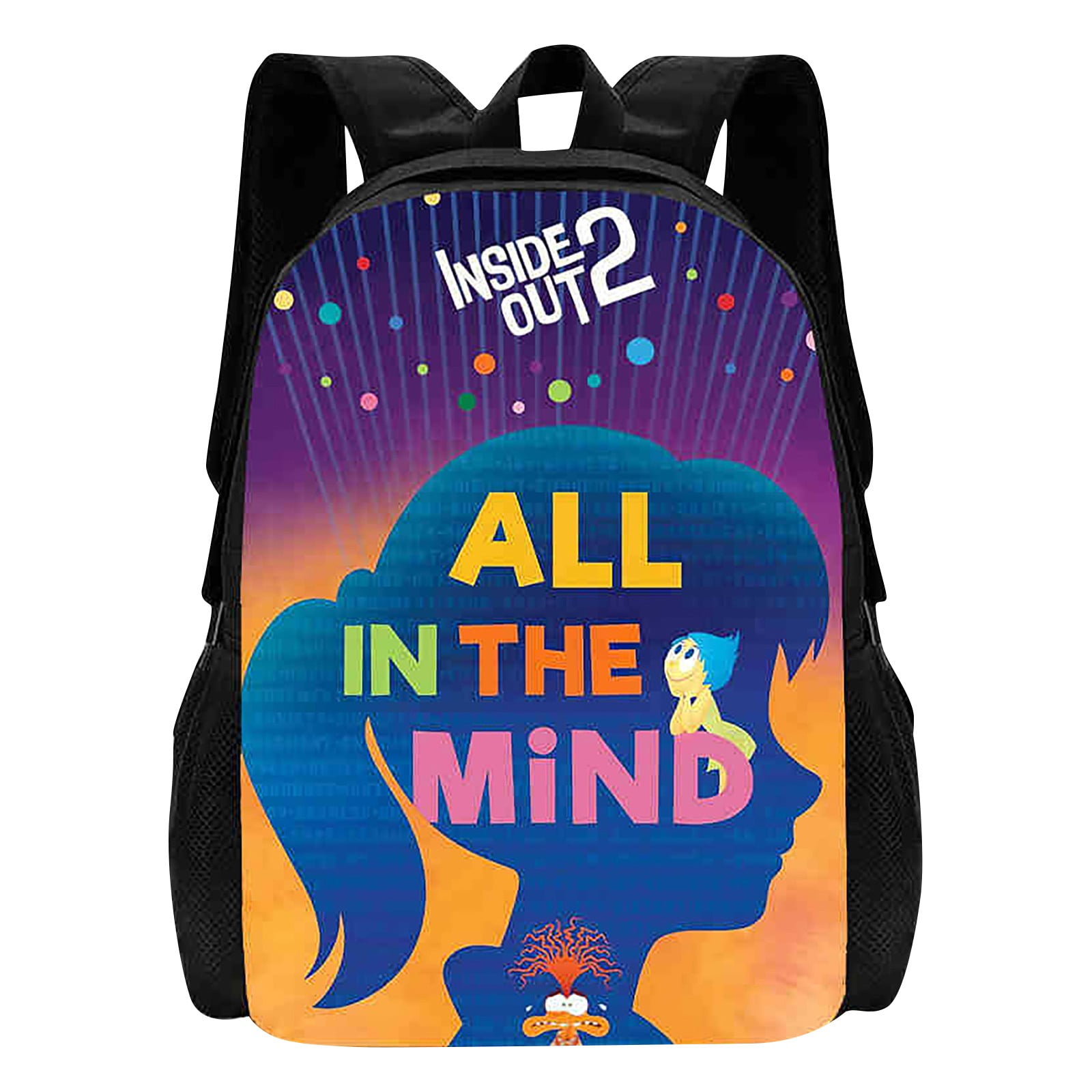 Inside Out 2 Travel Bag Back to School Supplies, Cartoon Style Laptop ...