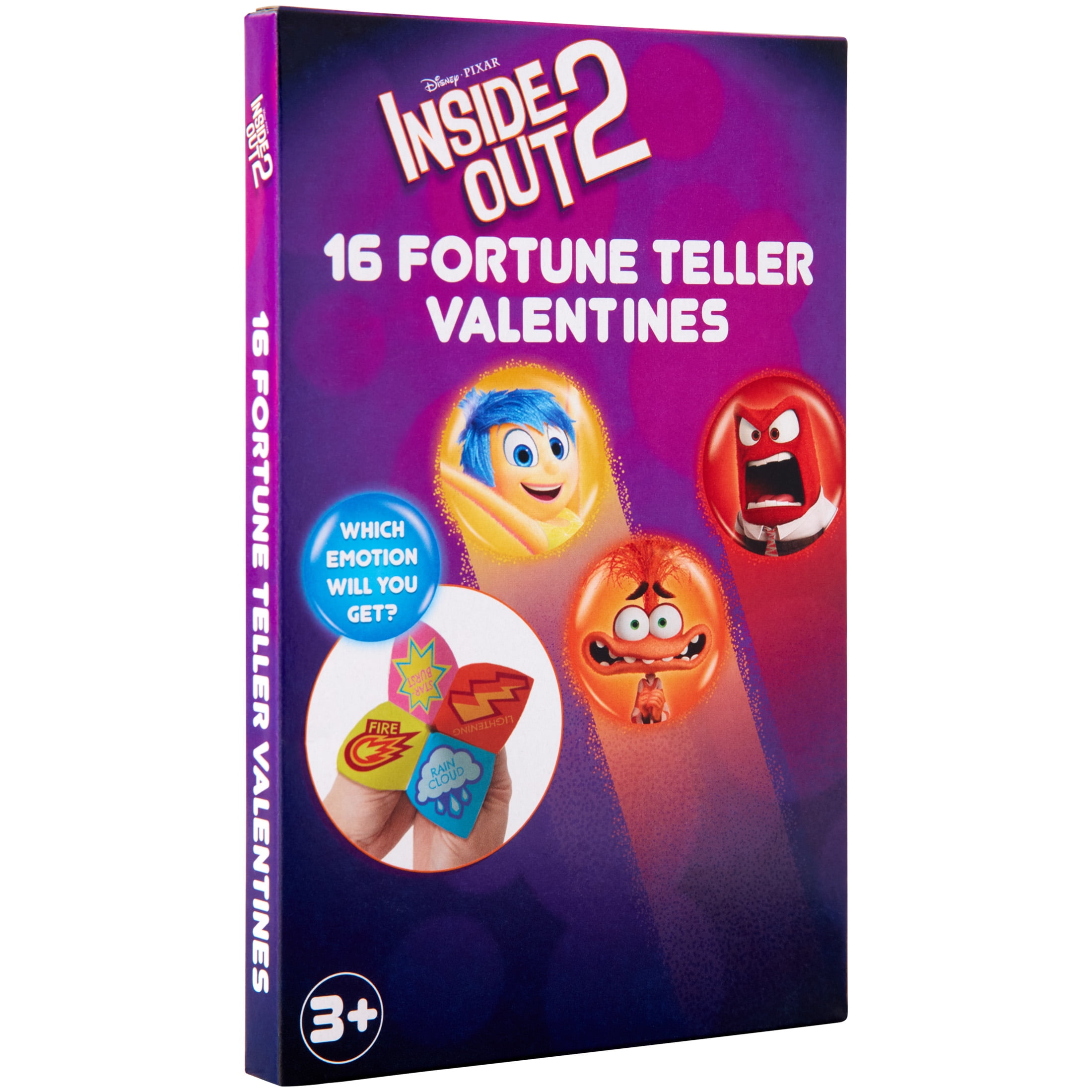 Inside Out 2 Valentine Exchange Cards, Multi-colored, Fortune Teller ...