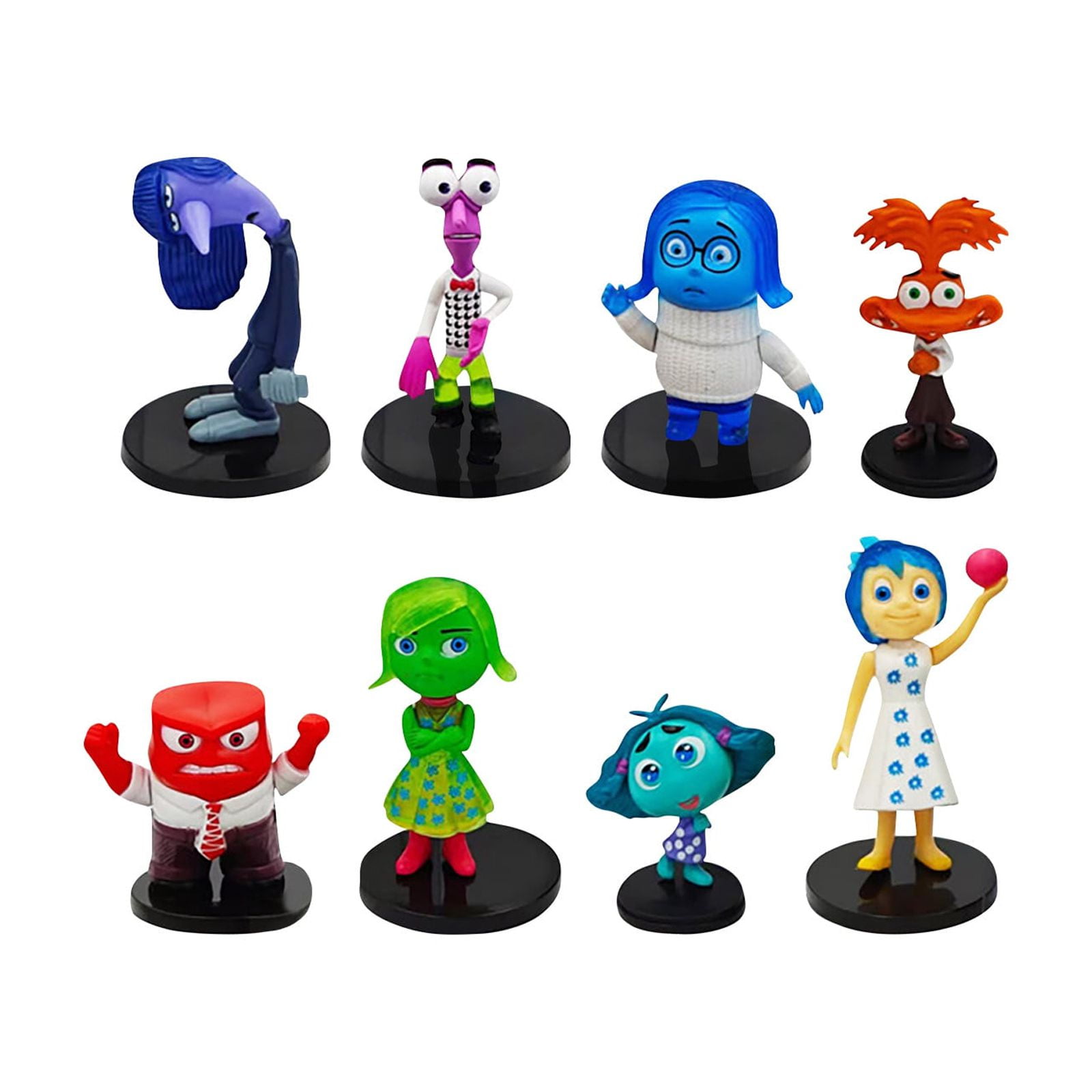 Inside Out 2 toy action figures-Deluxe Set of Inside Out Character Toys ...