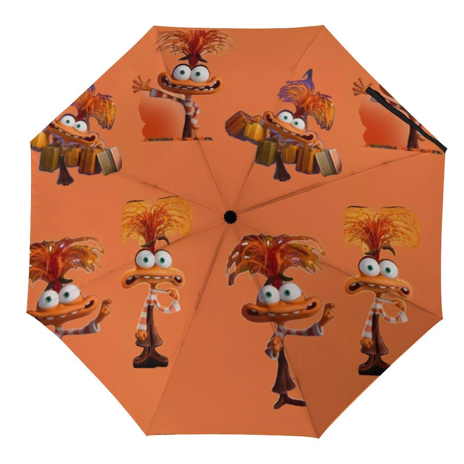 Inside Out 3 Fold Umbrella Automatic Open-close Cartoon UV Resistant ...