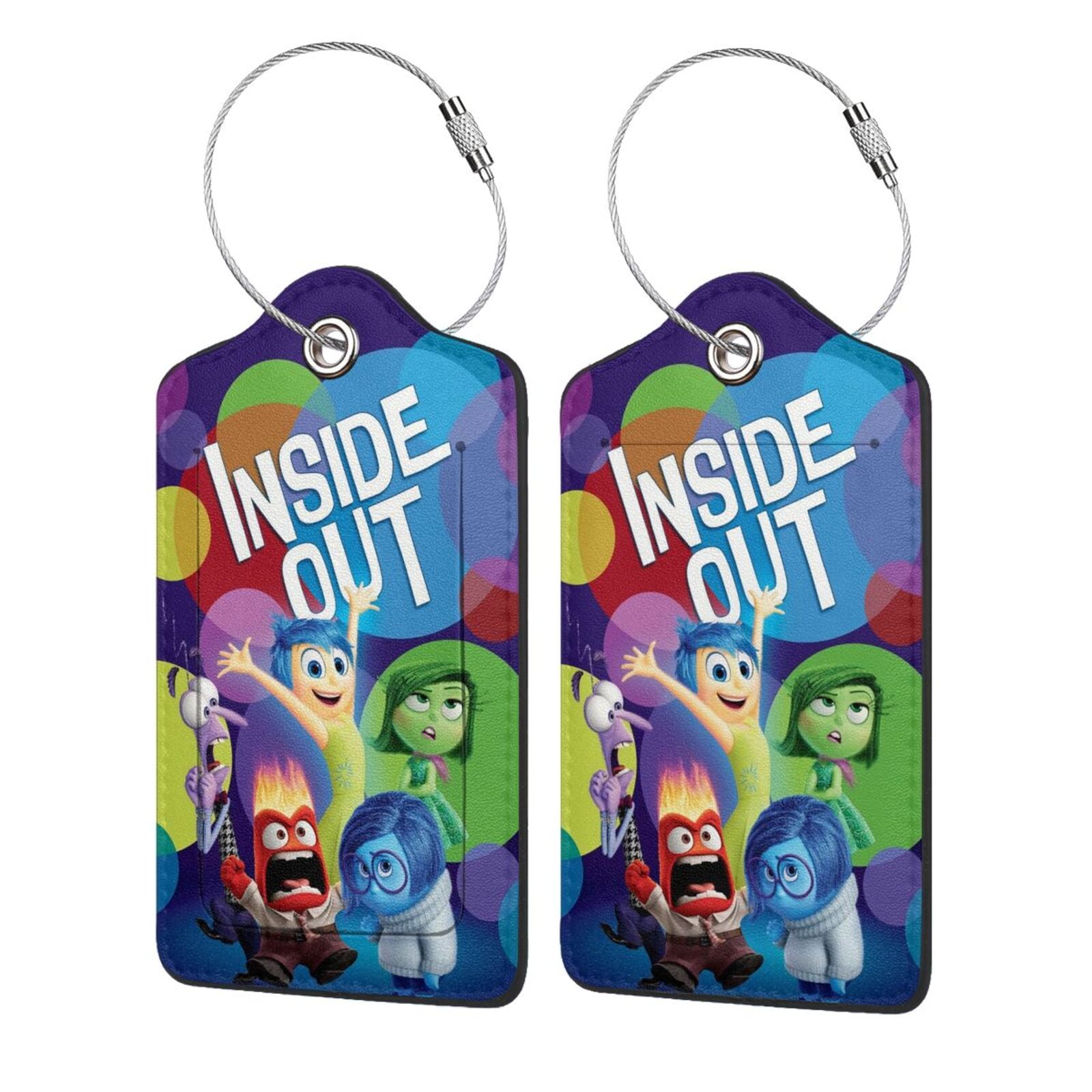 Inside Out 986 Luggage Tags for Suitcases Travel ID Identification ...