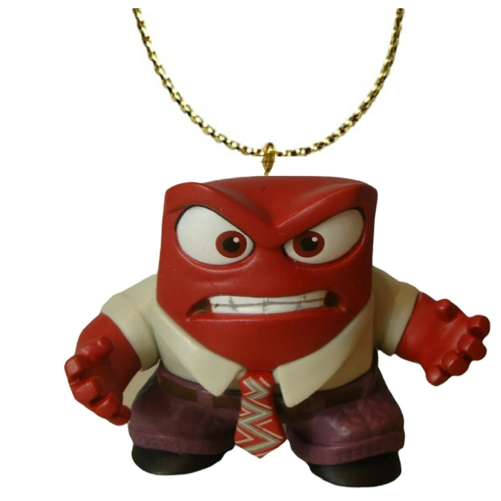 Inside Out Anger 2.5" PVC Ornament Figure Figurine Disney Charm Dangler ...