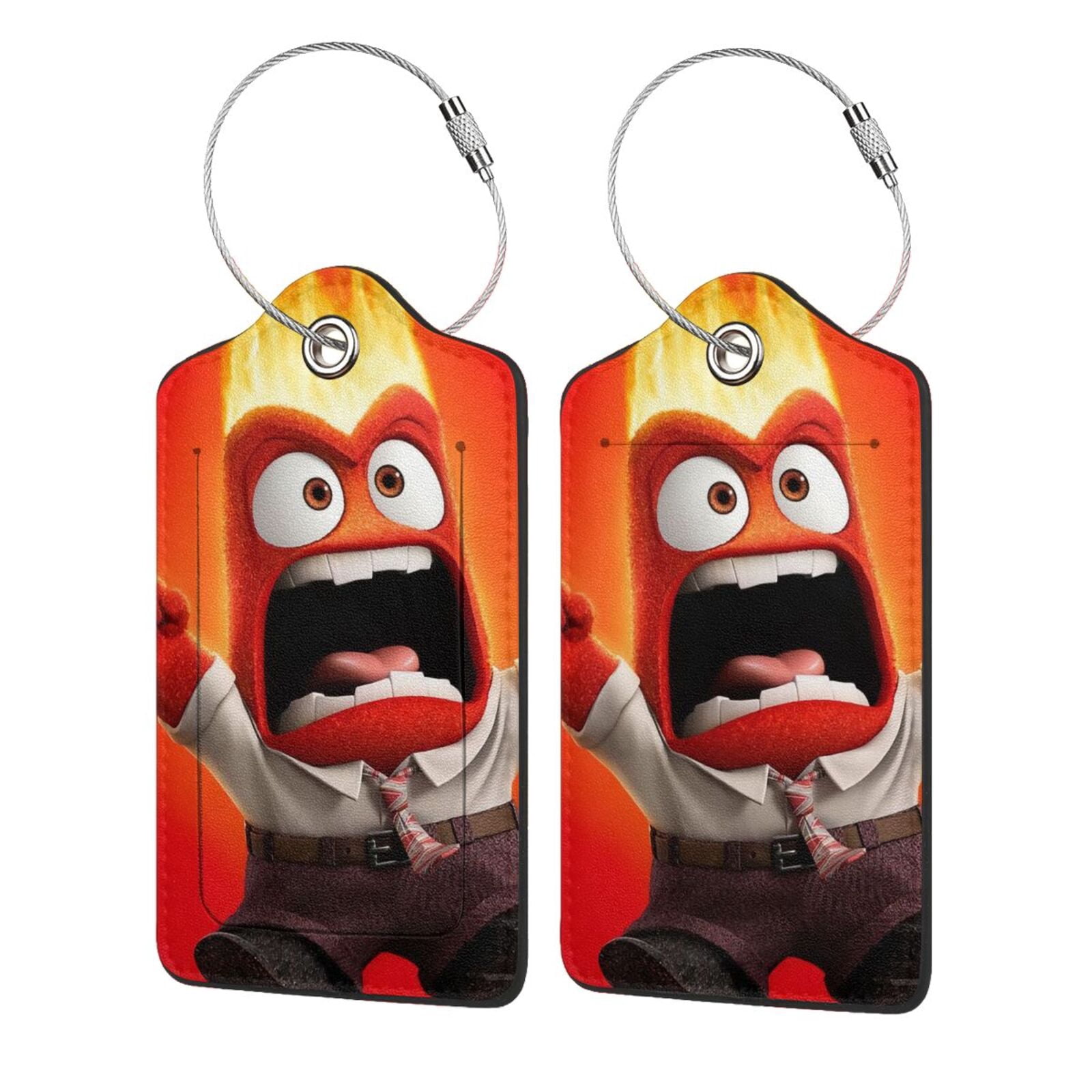 Inside Out Angry Luggage Tags for Suitcases Travel ID Identification ...