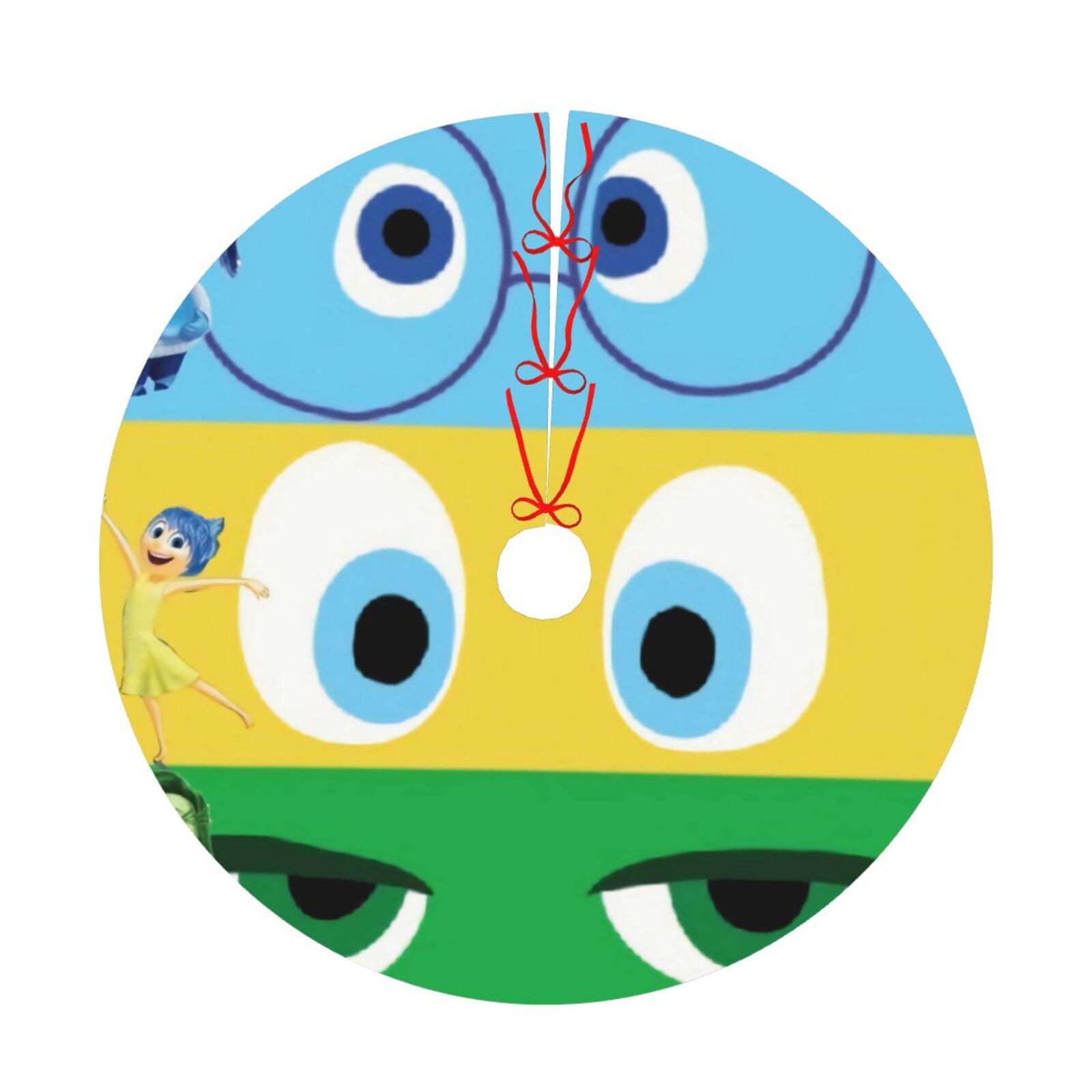 Inside Out Angry Sadness Joy Disgust Disgust Christmas Tree Skirt 48 ...