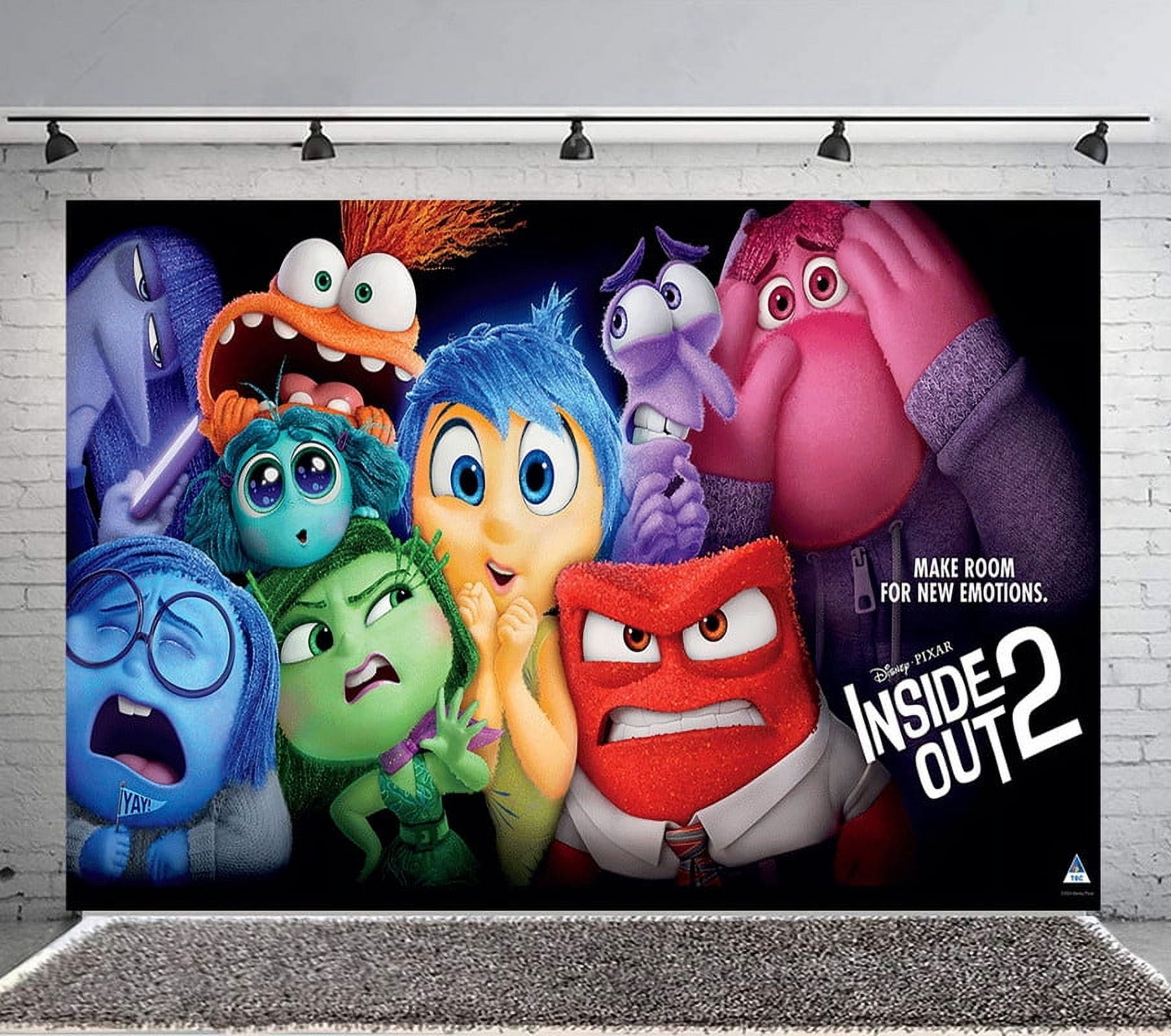 Inside Out Backdrop Banner Party Supplies Poster Movie Theme Background ...