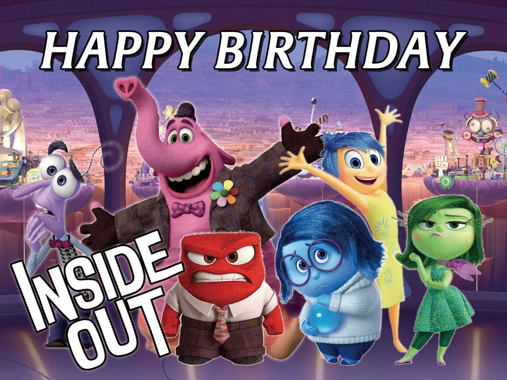 Inside Out Backdrop Banner Party Supplies Poster Movie Theme Background ...