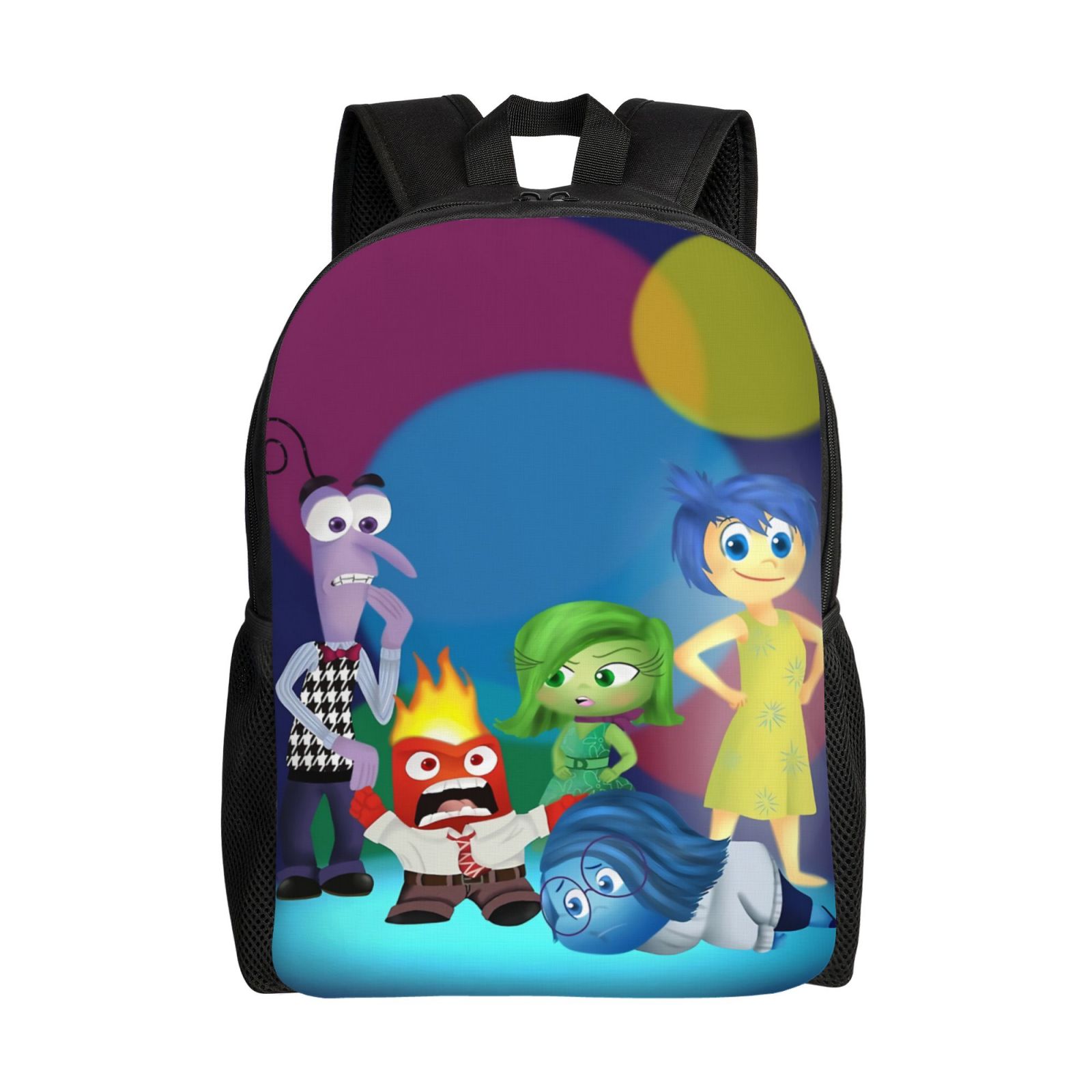 Inside Out Backpack, 3D Printed Cartoon Laptop Bag Bookbag, Lightweight ...