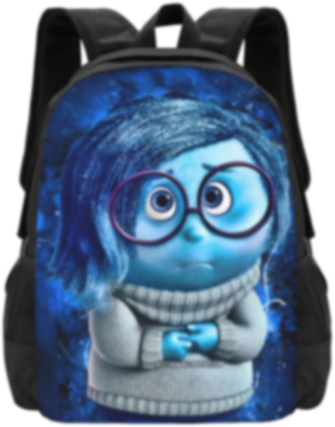 Inside Out Backpack Cartoon Cute Character Sadness Backpack Inside Out ...