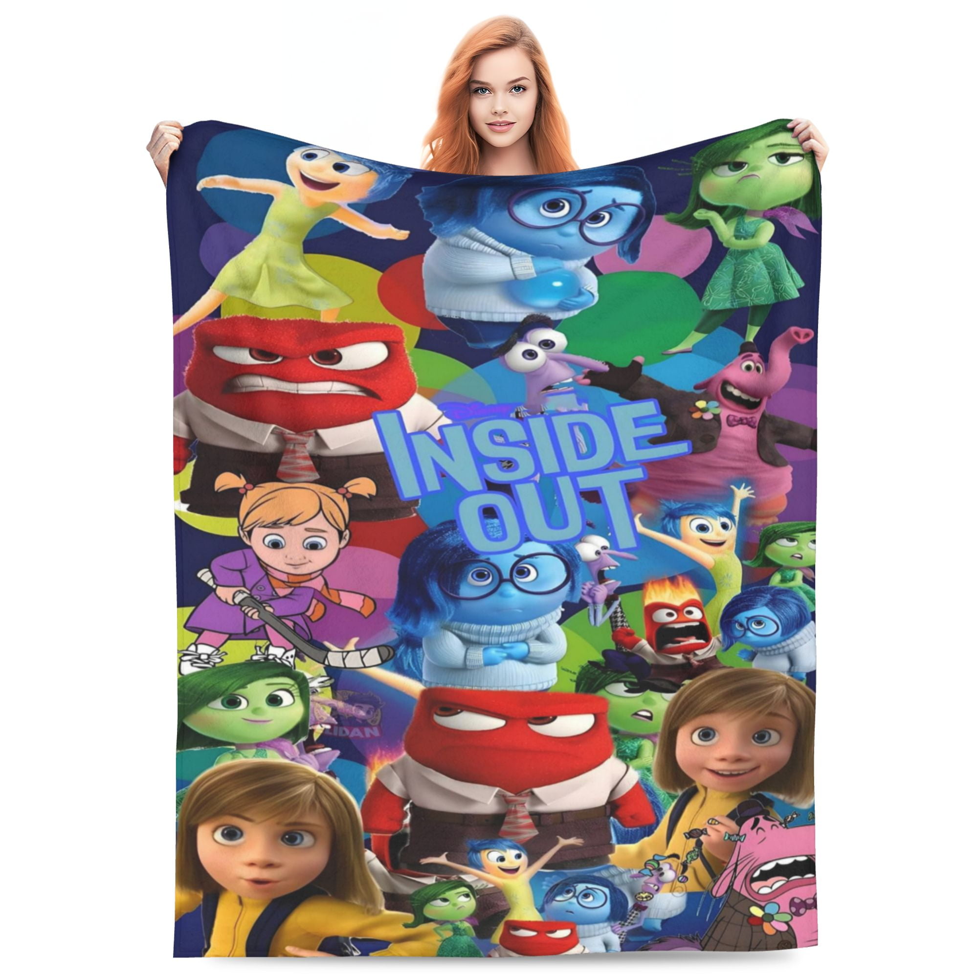 Inside Out Bed Blanket 3D Printed Throw Blanket Lightweight Super Soft ...