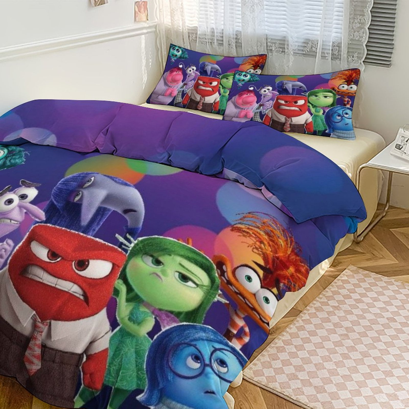 Inside Out Bedding Set 3 Piece Soft Duvet Cover Includes 1 Bed Cover ...