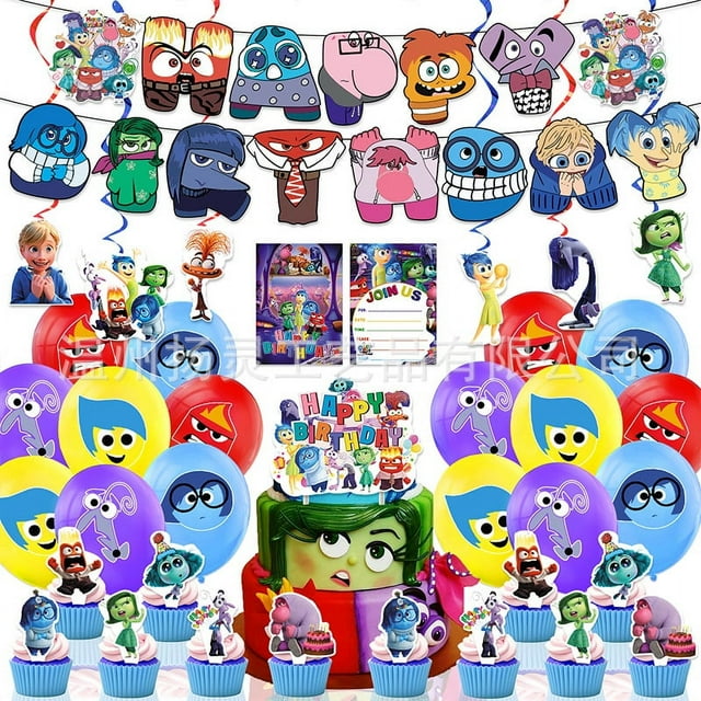 Inside Out Birthday Party Decorations,Inside Out Decorations Includes ...