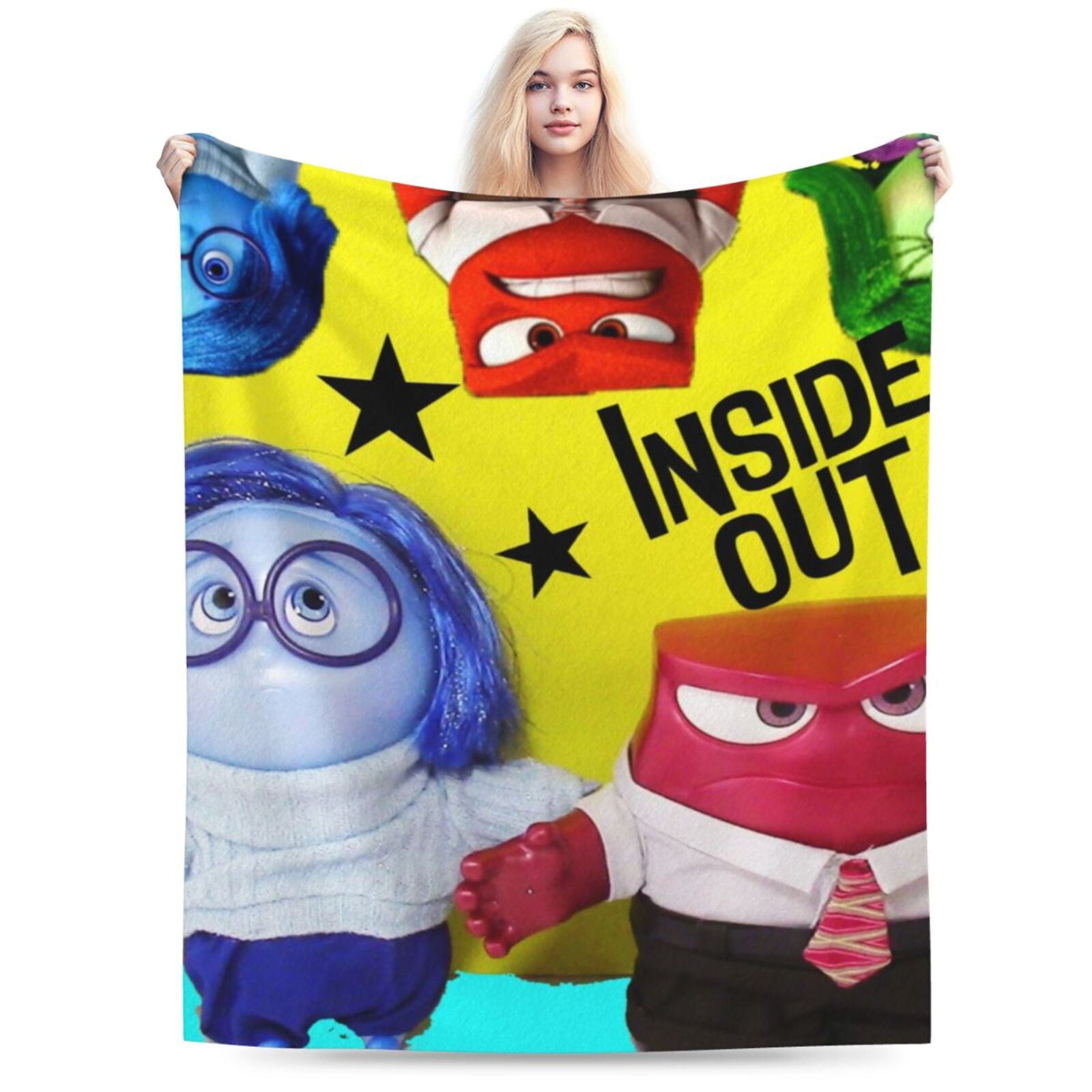 Inside Out Blanket, Super Soft Throw Blanket for Bed Couch Sofa, Cozy ...