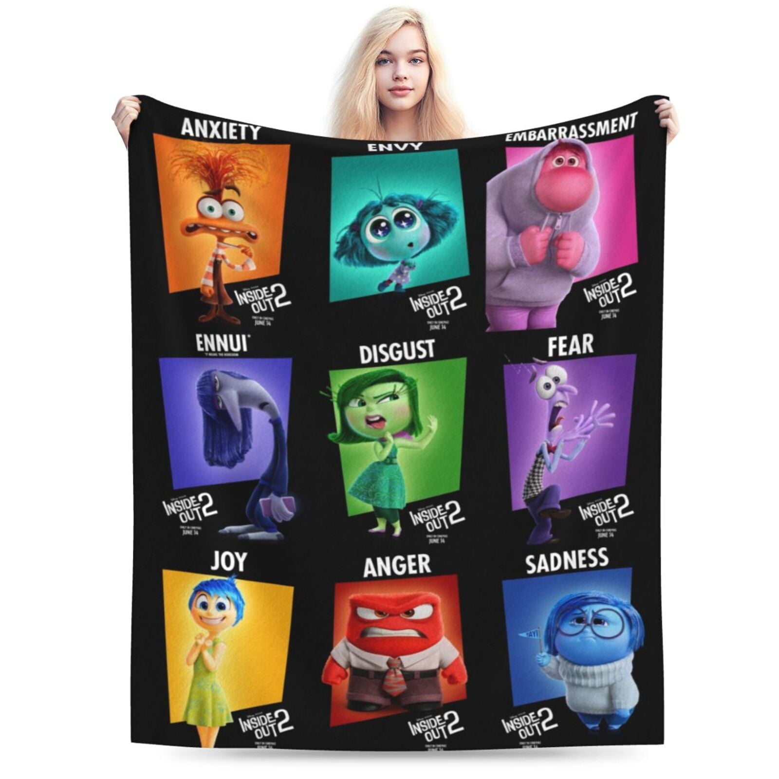 Inside Out Blanket, Super Soft Throw Blanket for Bed Couch Sofa, Cozy ...