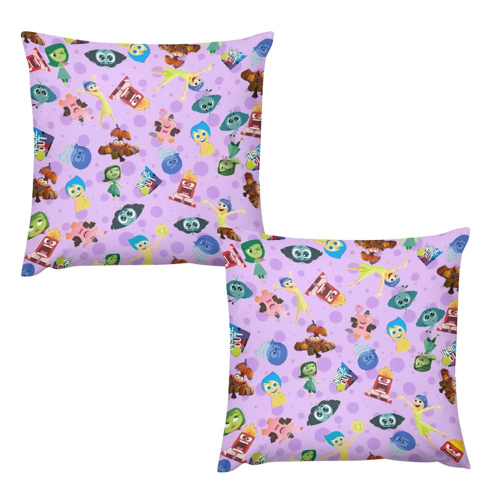 Inside Out Cartoon Anime Soft Hug Pillowcase Reversible 18 "x18 ...