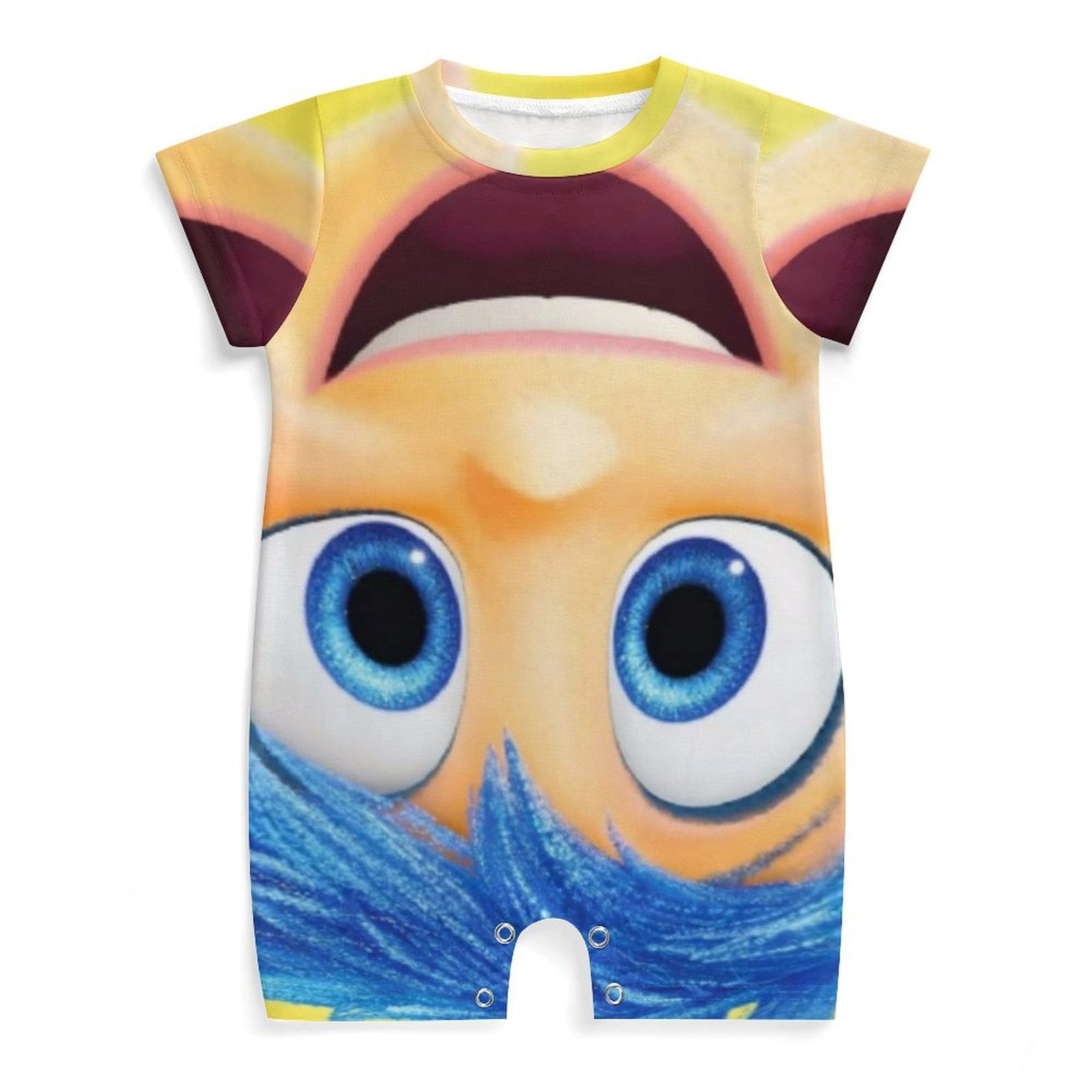 Inside Out Character Baby One-Piece Rompers Summer Short Sleeve Outfit ...
