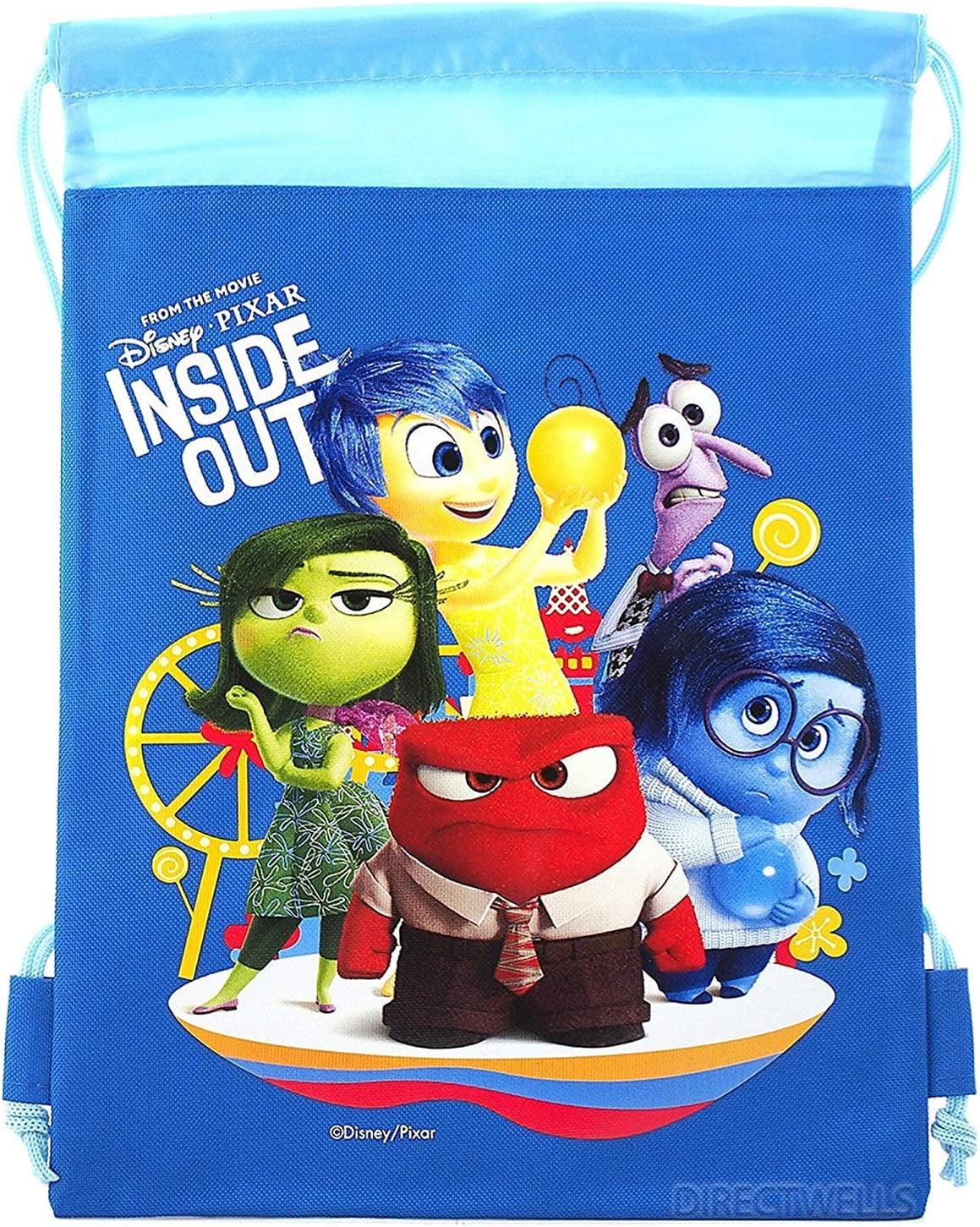 Inside Out Character Licensed Blue Drawstring Bag - Walmart.com