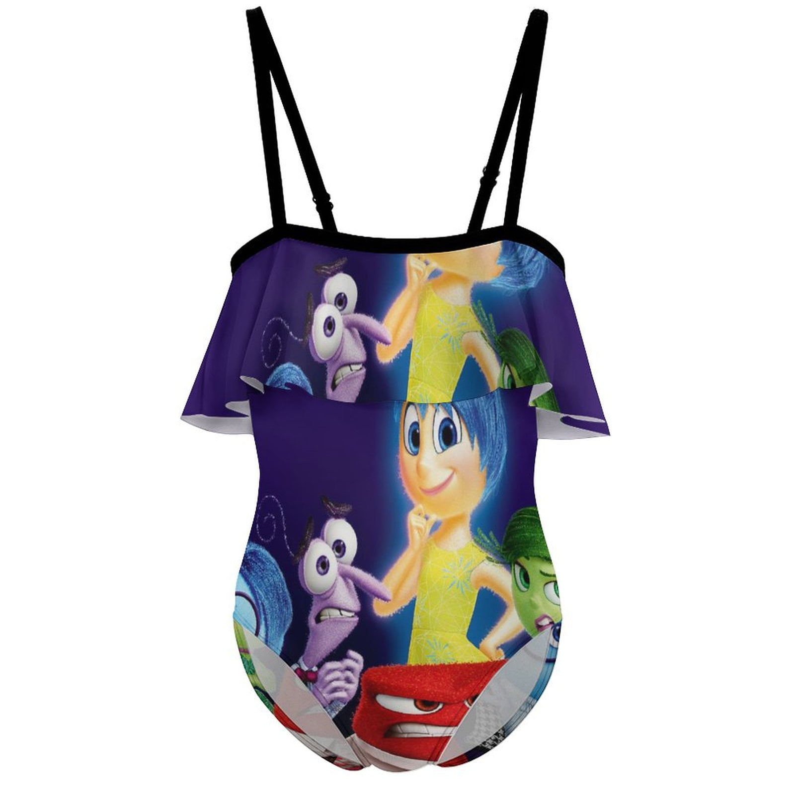 Inside Out Characters Children's Swimsuit Adjustable Off Shoulder ...