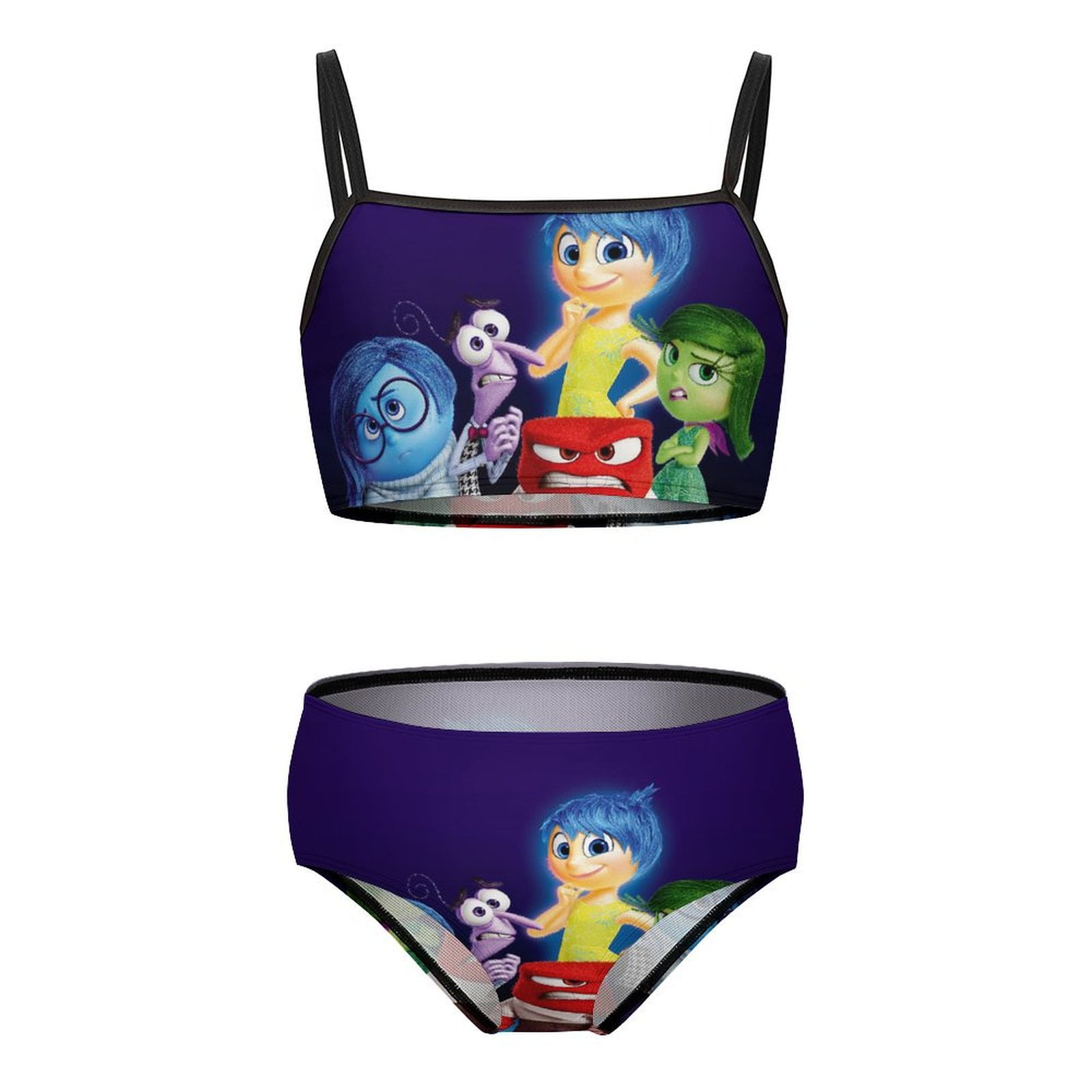 Inside Out Characters Children's Swimsuit Girls Swimwear 2 Piece Bikini ...