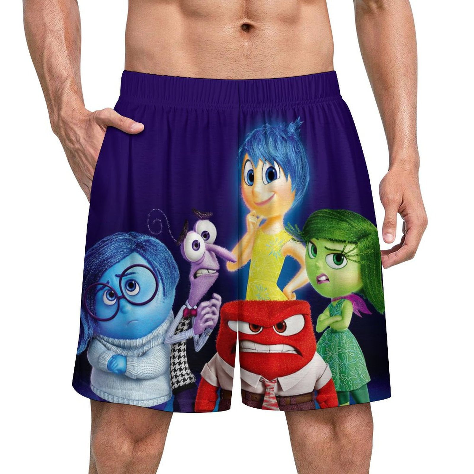 Inside Out Characters Men's Pajama Pants Sleepwear Lounge Shorts ...