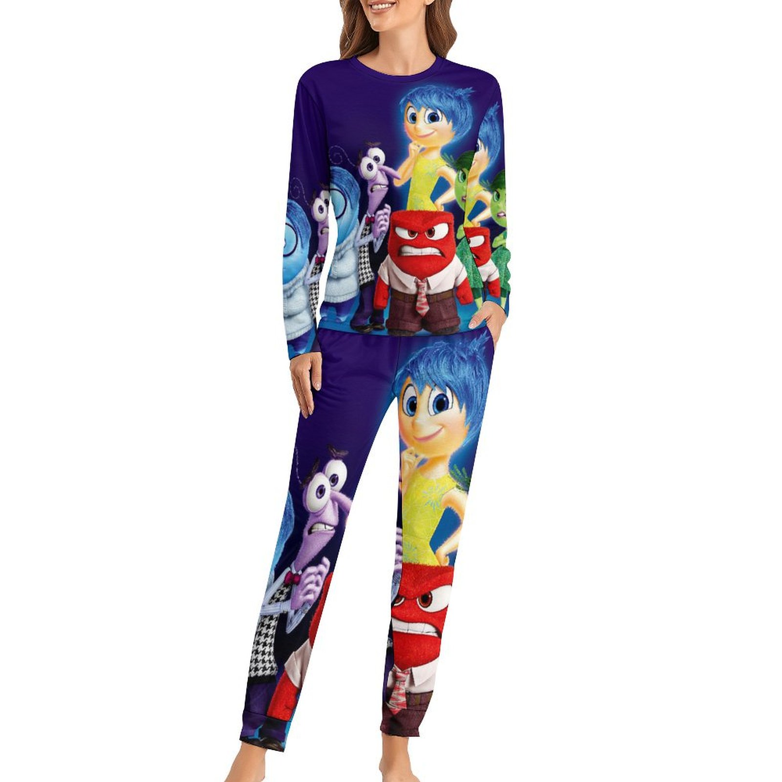 Inside Out Characters Womens Pajama Set Loungewear Cozy Soft House Wear ...