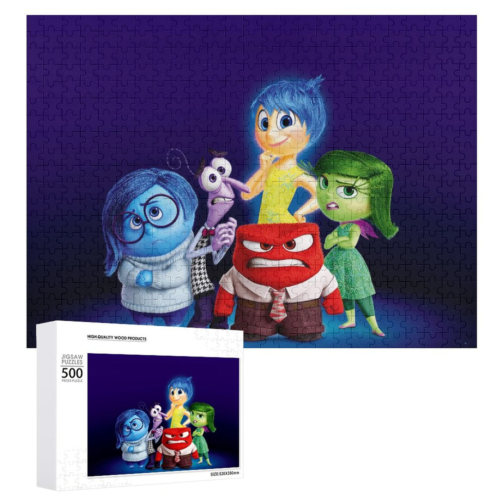 Inside Out Characters Wooden Jigsaw Puzzles Accessories Intellectual ...