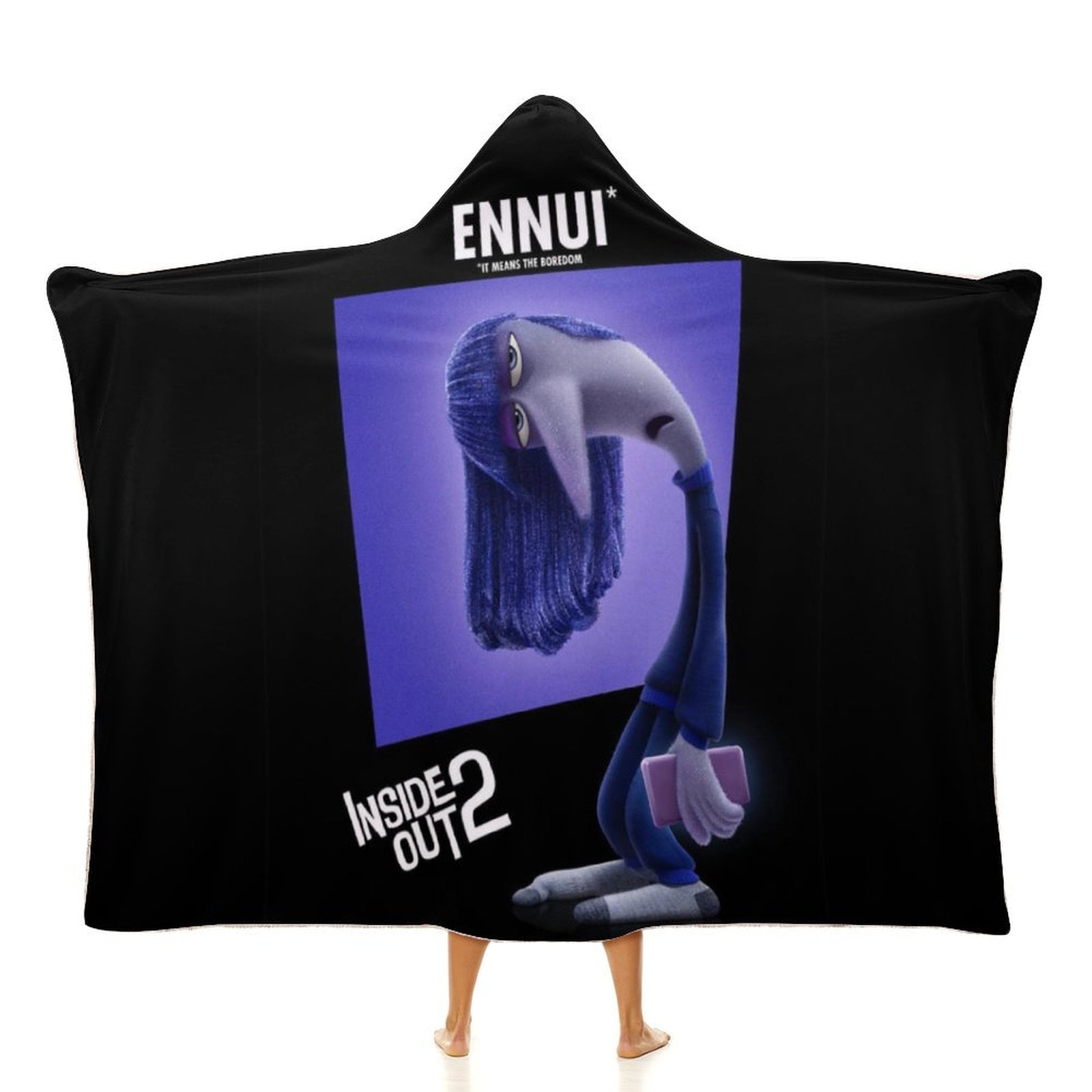 Inside Out Cloak Hooded Blanket Soft Wearable Blanket Hoodie Throw Cape ...