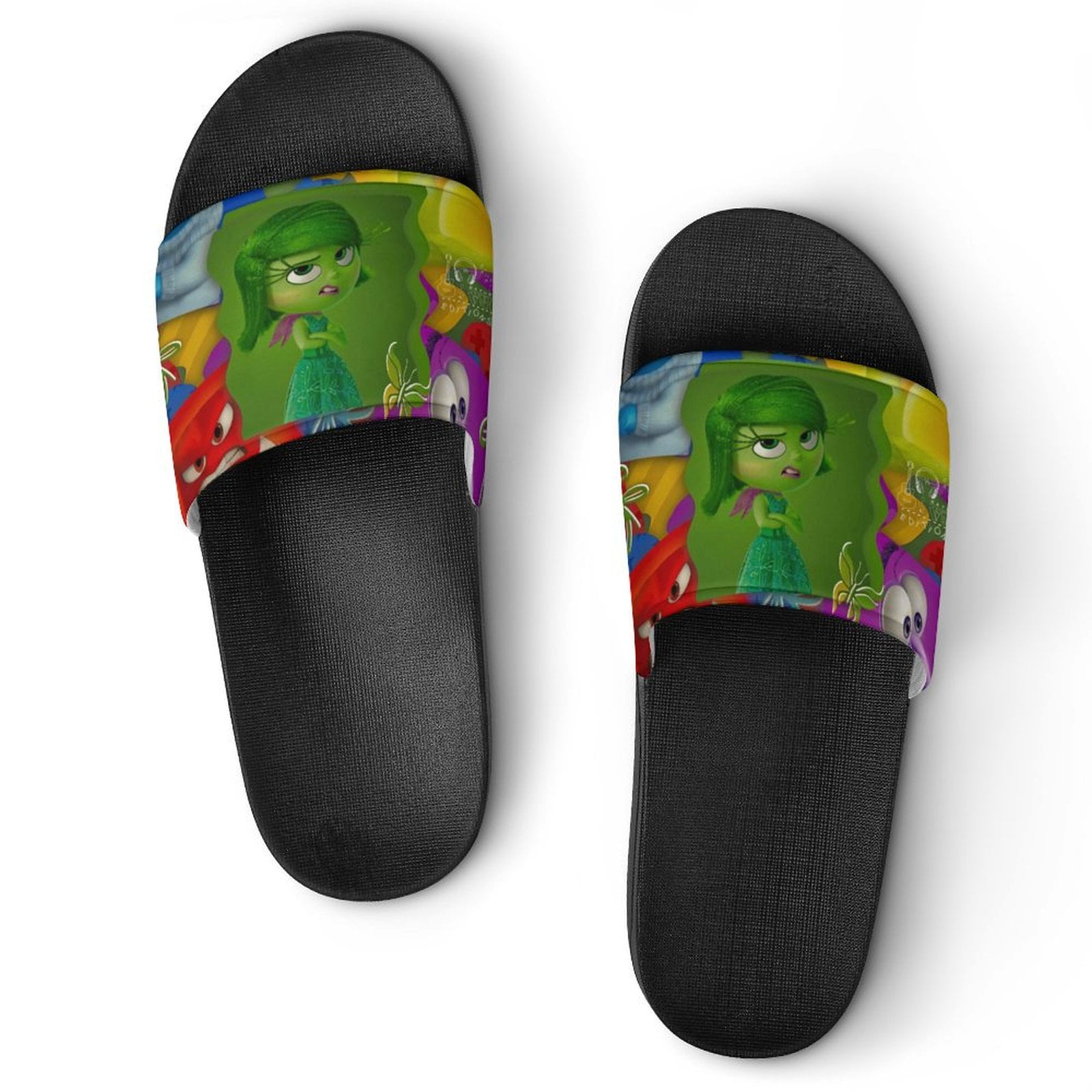 Inside Out Colorful Circle of Emotions Slide Sandals for Men Women ...