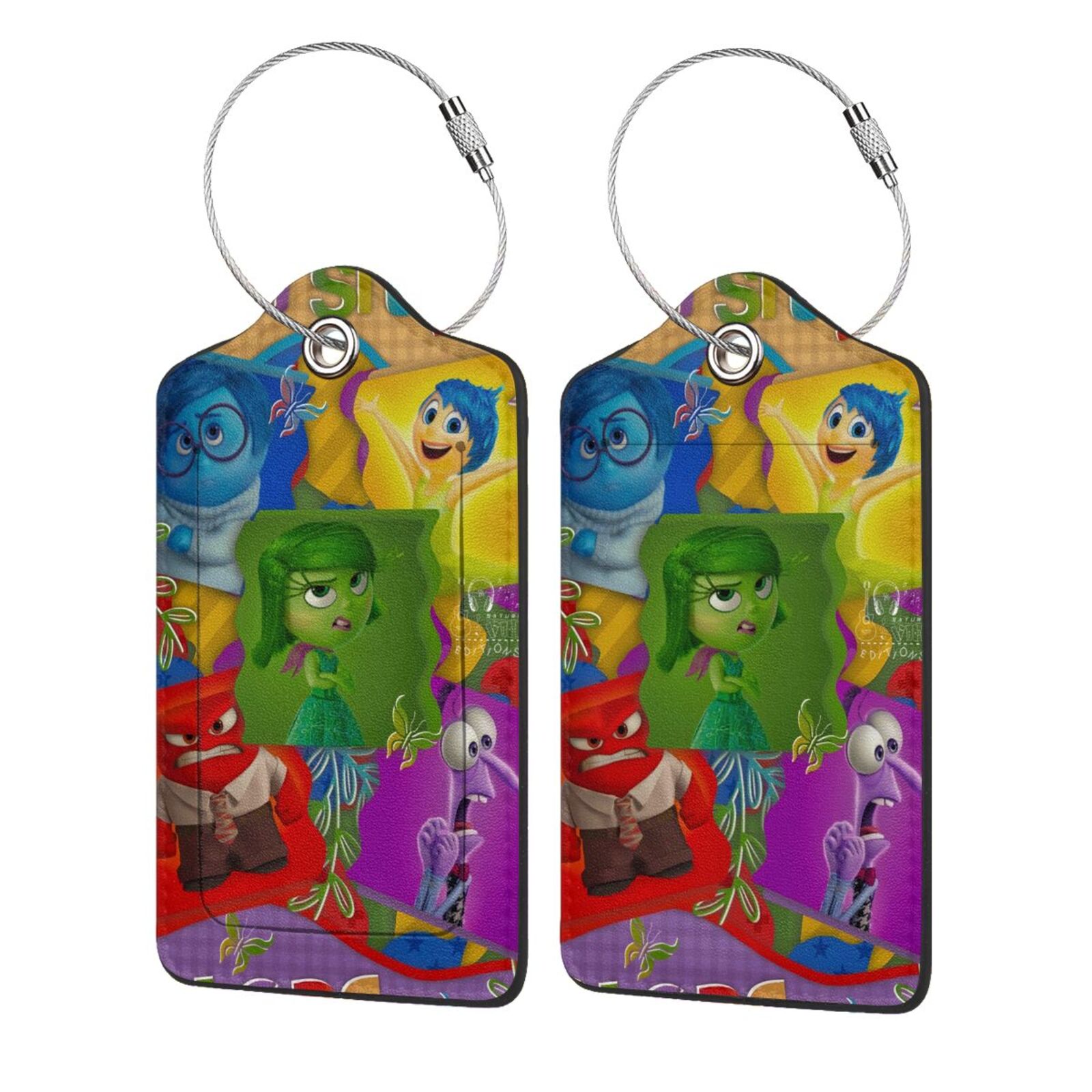 Inside Out Colorful Circle of Emotions55 Luggage Tags for Suitcases ...