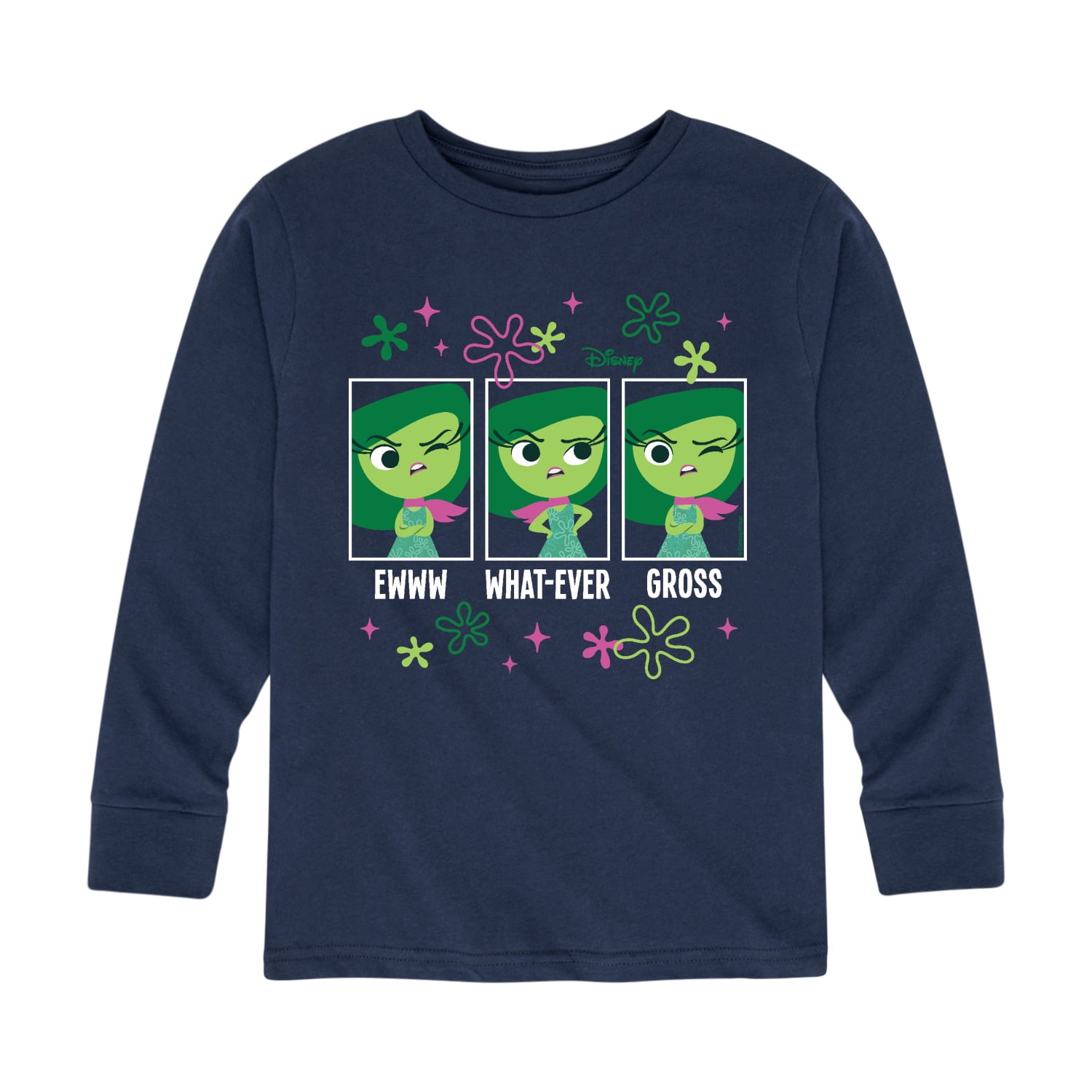 Inside Out - Disgust Moods - Toddler And Youth Long Sleeve Graphic T ...