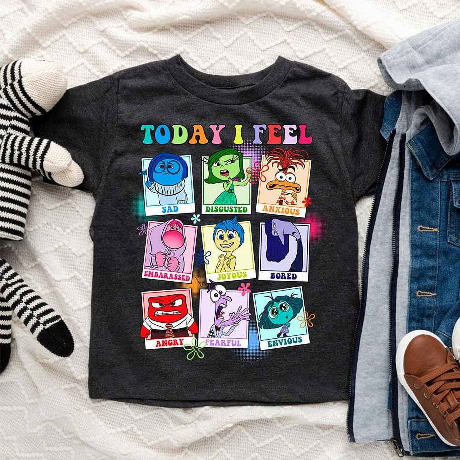 Inside Out Emotions Characters T-shirt, Inside Out 2 Character Tee ...