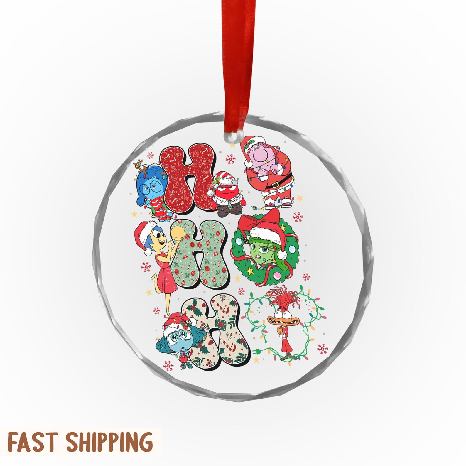 Inside Out Emotions Ho Ho Ho Ornament – Christmas Movie Holiday Tree ...